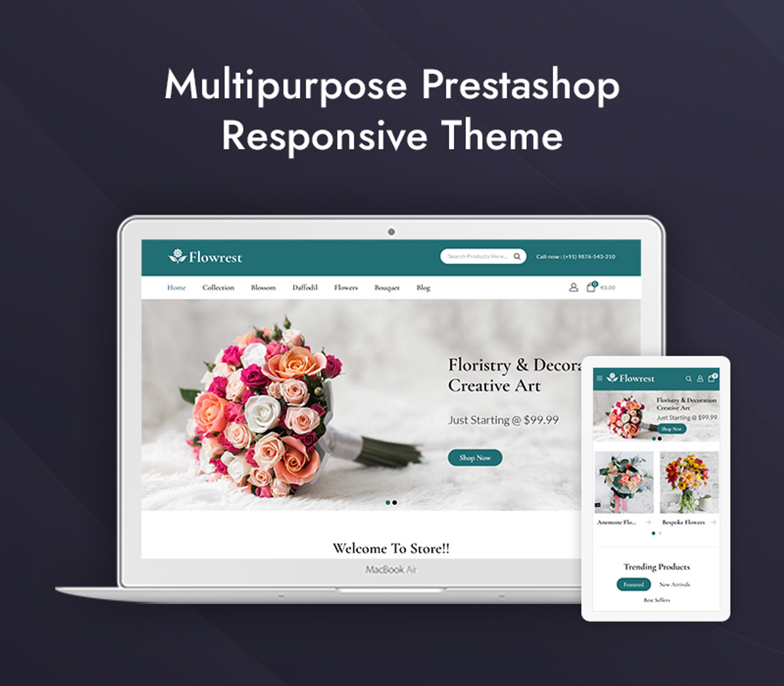 Flowrest - Flowers, Boutique and Gift Store PrestaShop Theme