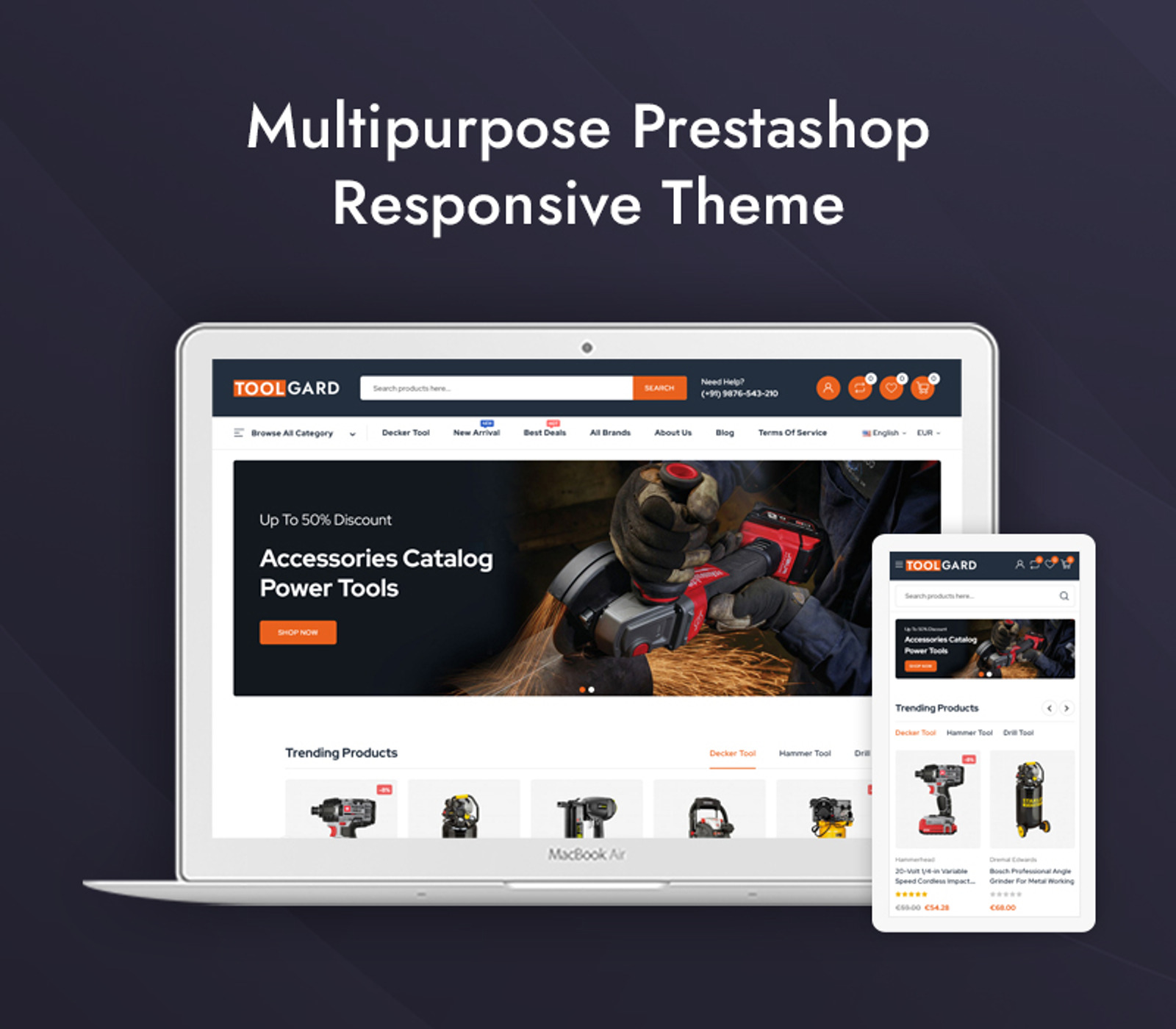 Toolgard - Mega Tools Store Prestashop Responsive Theme