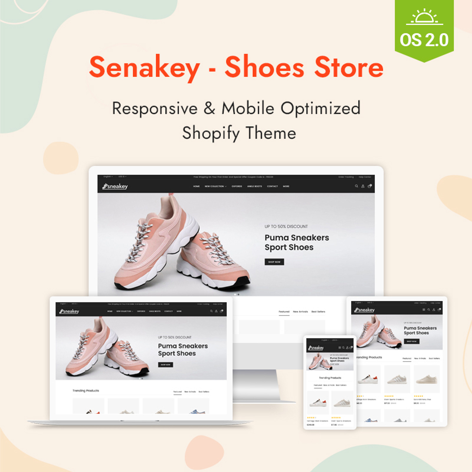 Sneakey - Sneaker Shoes Store Responsive Shopify 2.0 Theme