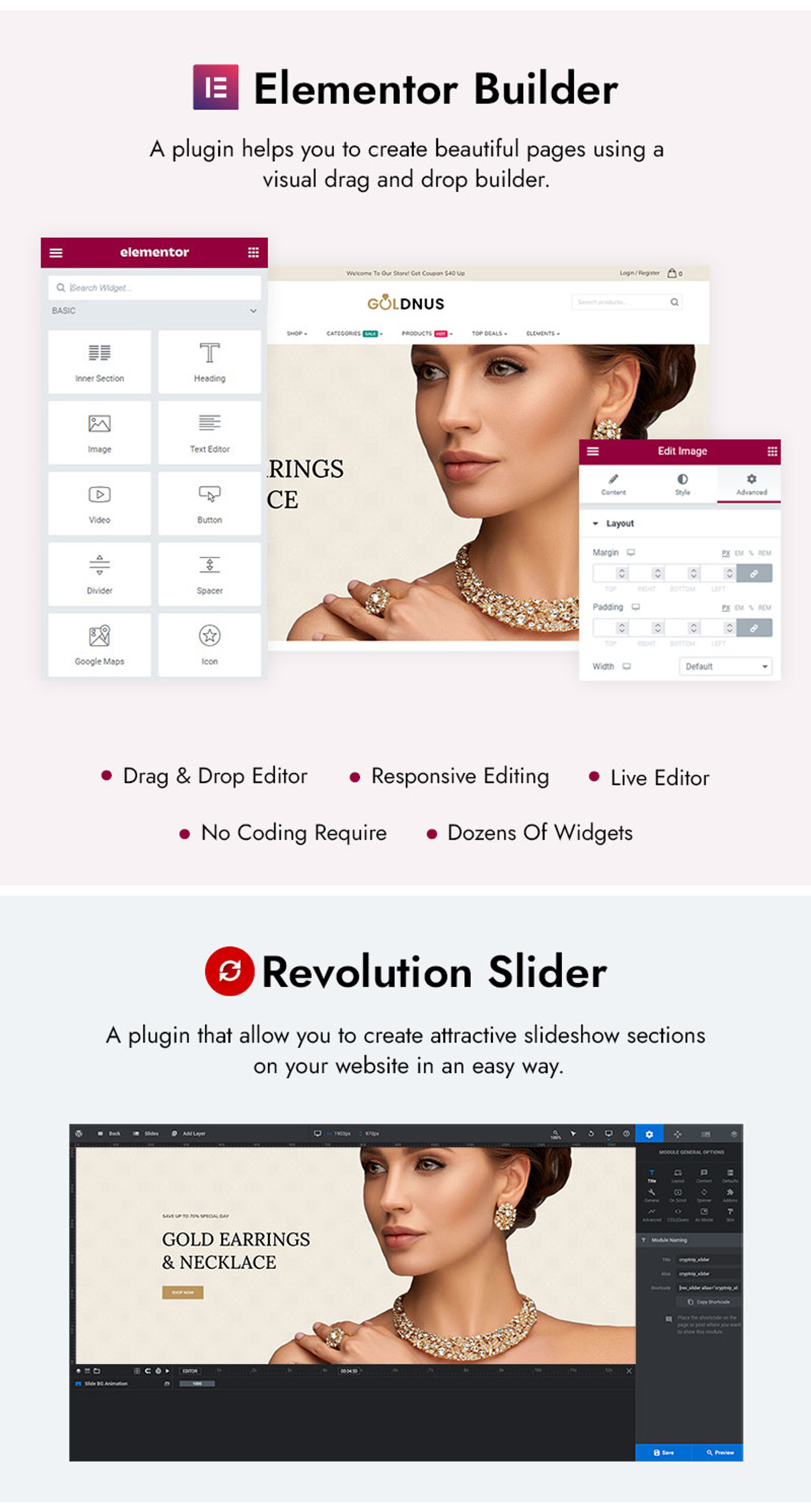 Goldnus - Jewelry Store Elementor WooCommerce Responsive Theme