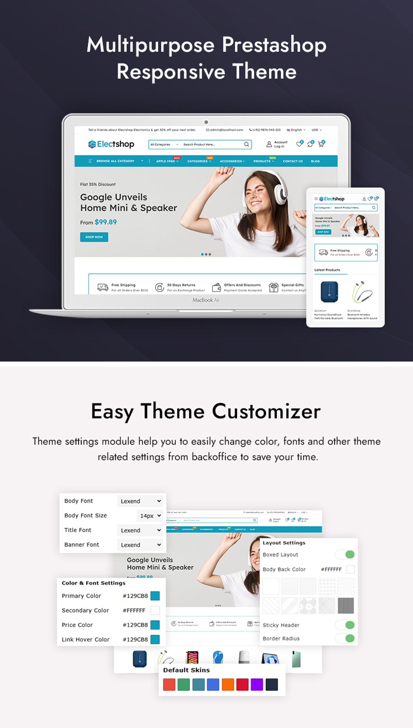 Electshop - Electronics and Digital Store Prestashop Responsive Theme
