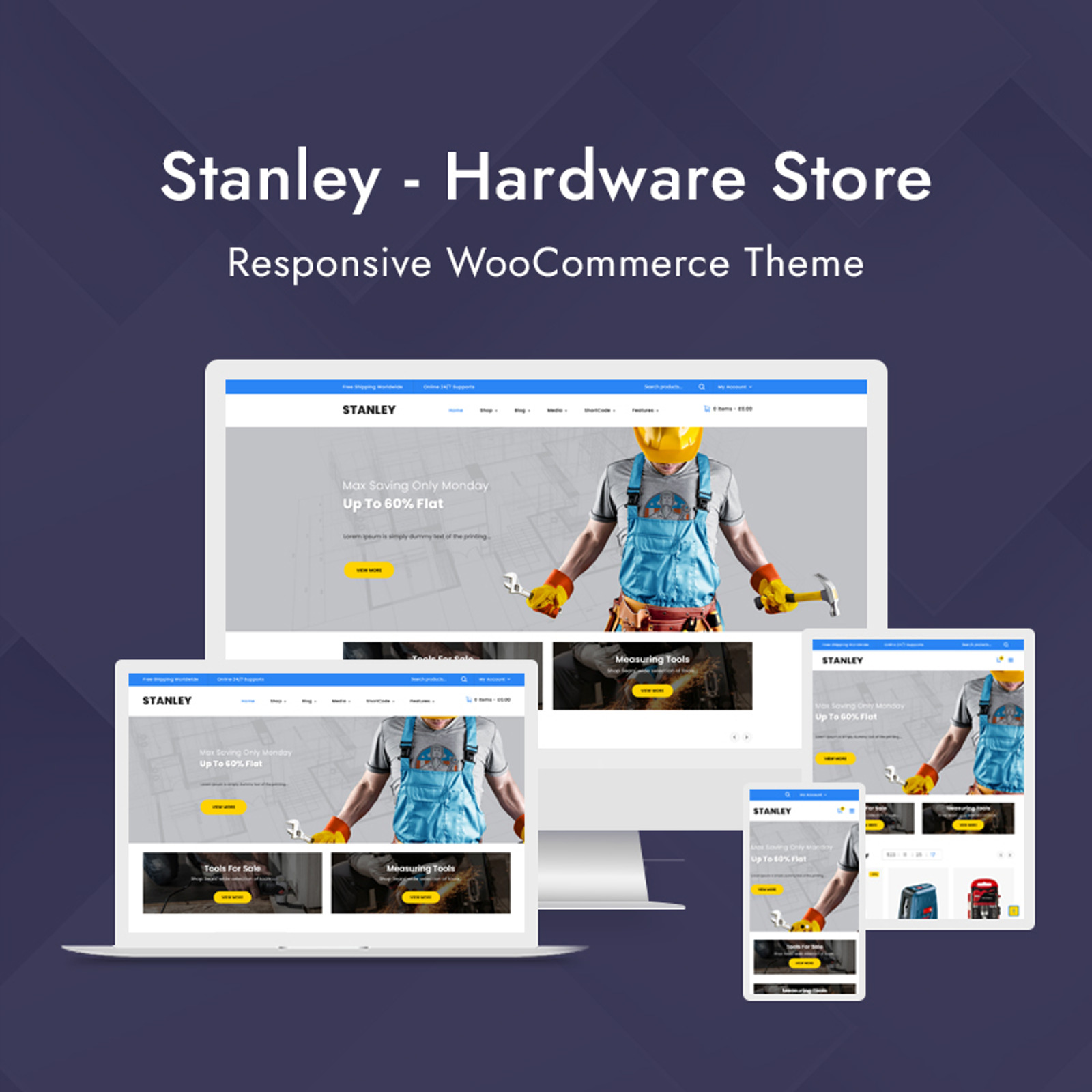 Stanley - Tools Hardware Store WooCommerce Theme