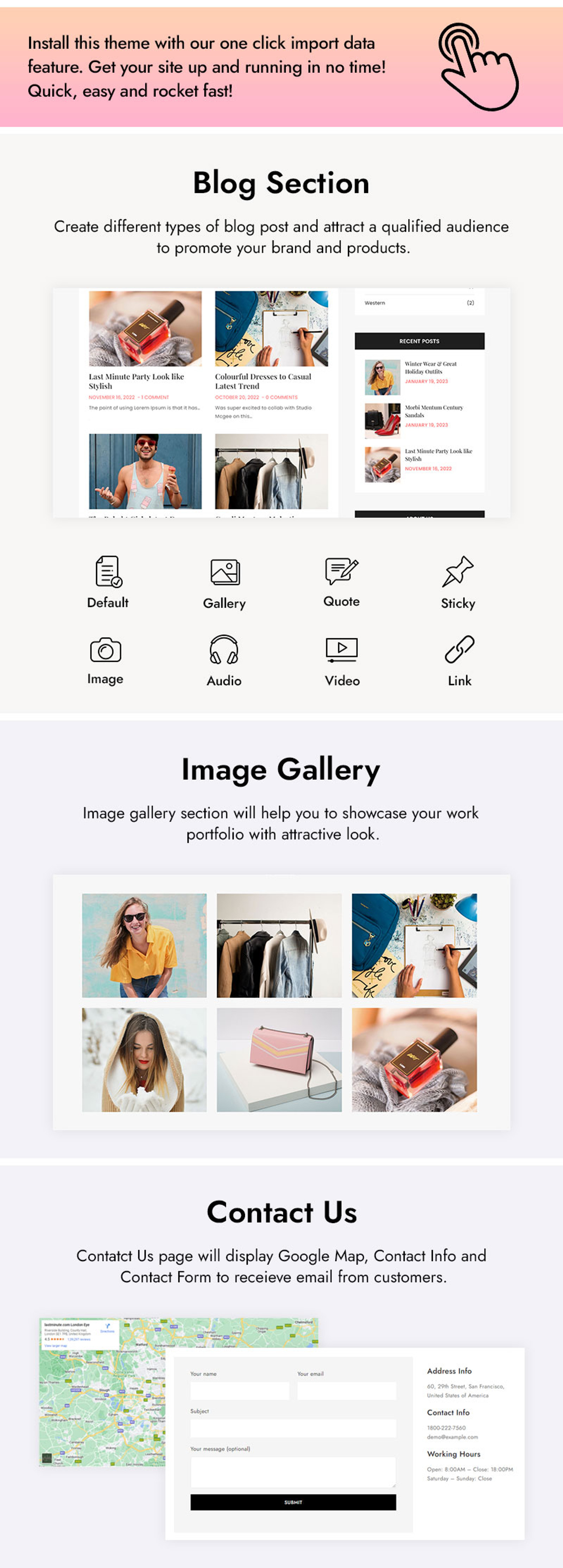 Insperia - Lifestyle & Fashion Blog Elementor WordPress Responsive Theme