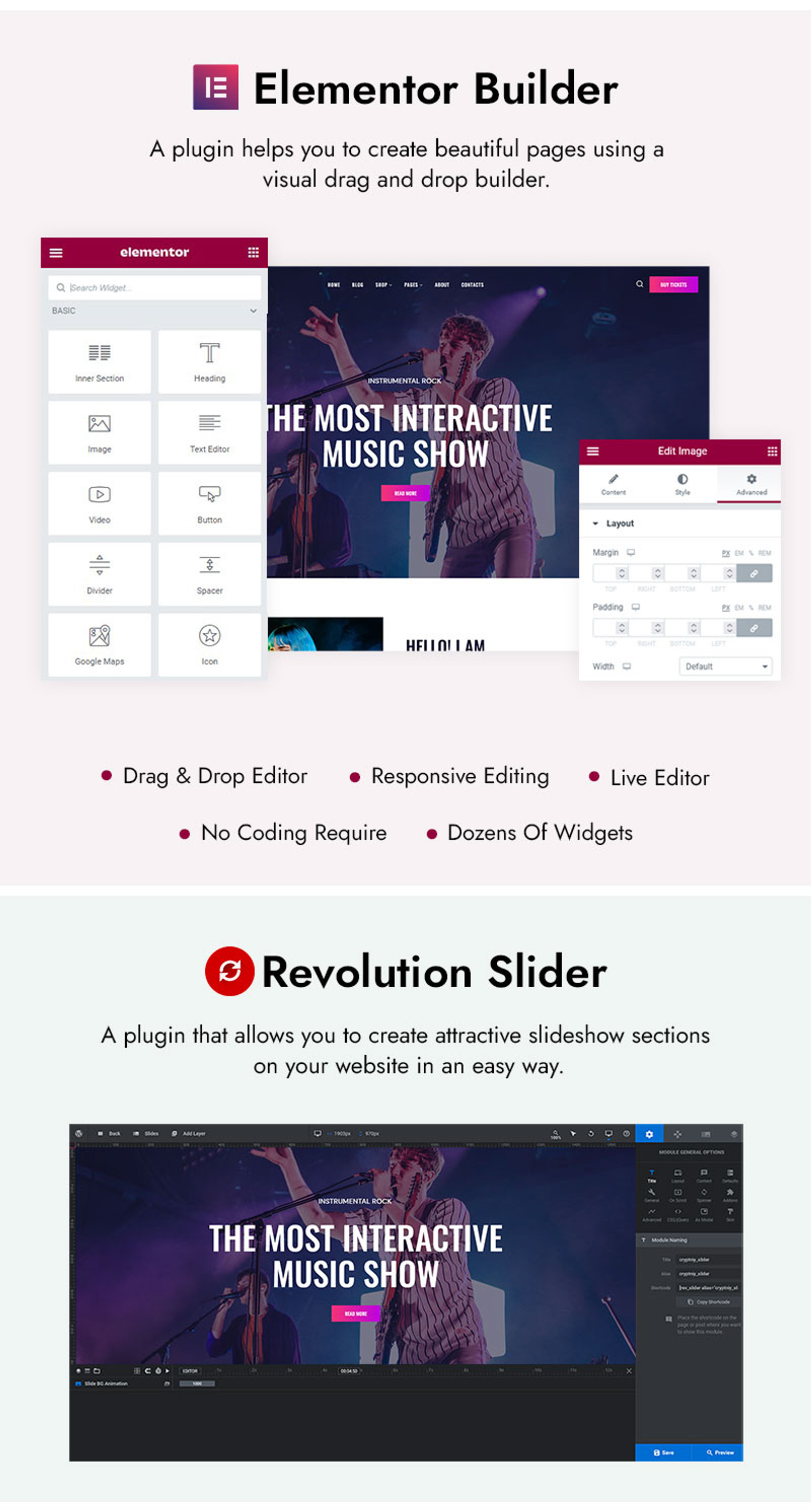 Mauzic - Music Artist Elementor WordPress Responsive Theme