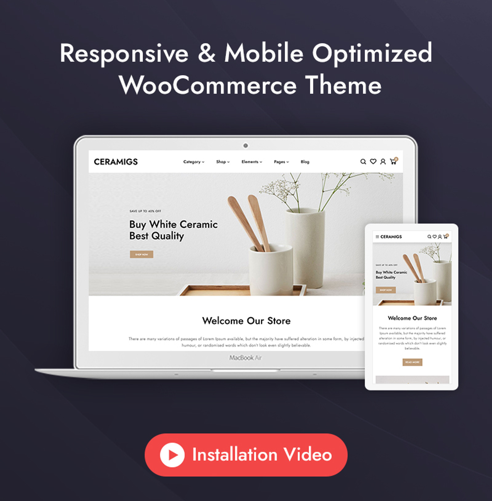 Ceramigs - Ceramic, Interior Decor Store Elementor WooCommerce Responsive Theme
