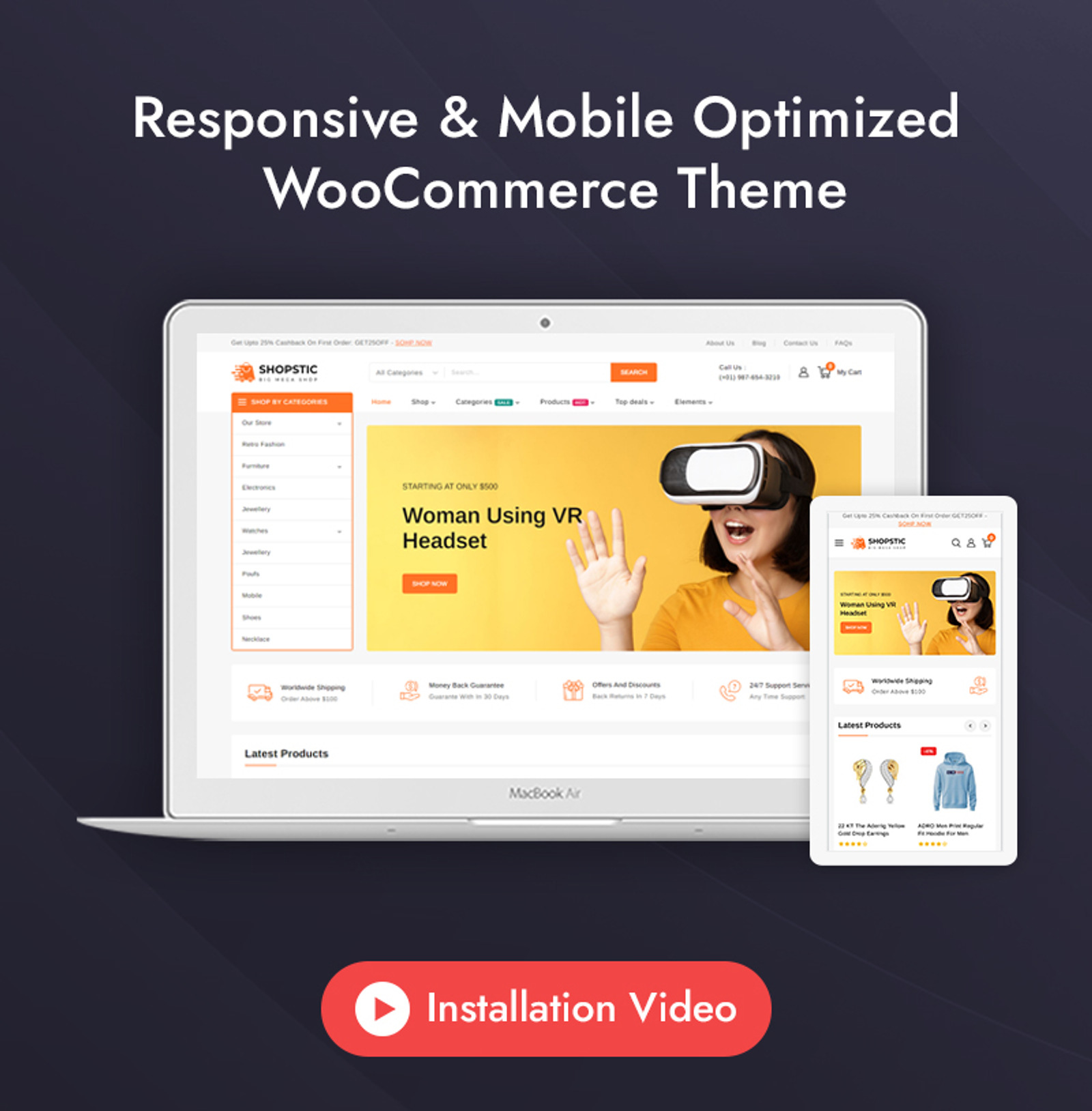Shopstic - Premium Mega Store Elementor WooCommerce Responsive Theme