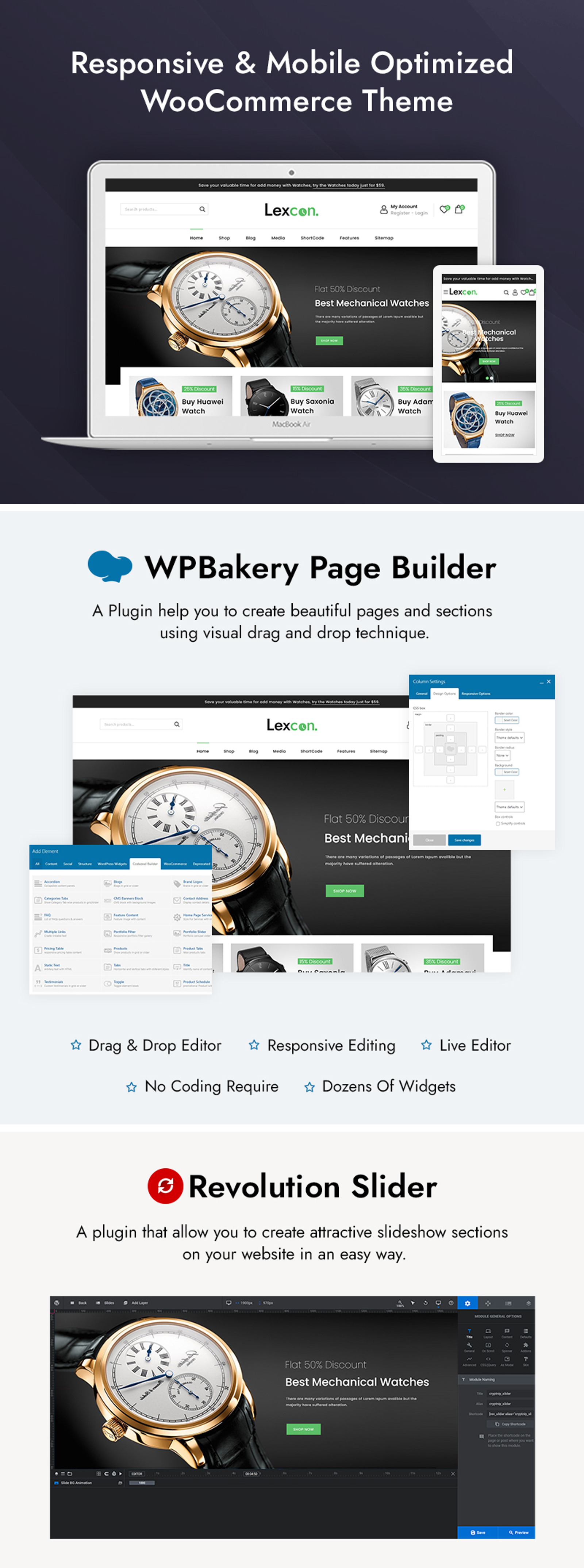 Lexcon - Watch Store WooCommerce Responsive Theme