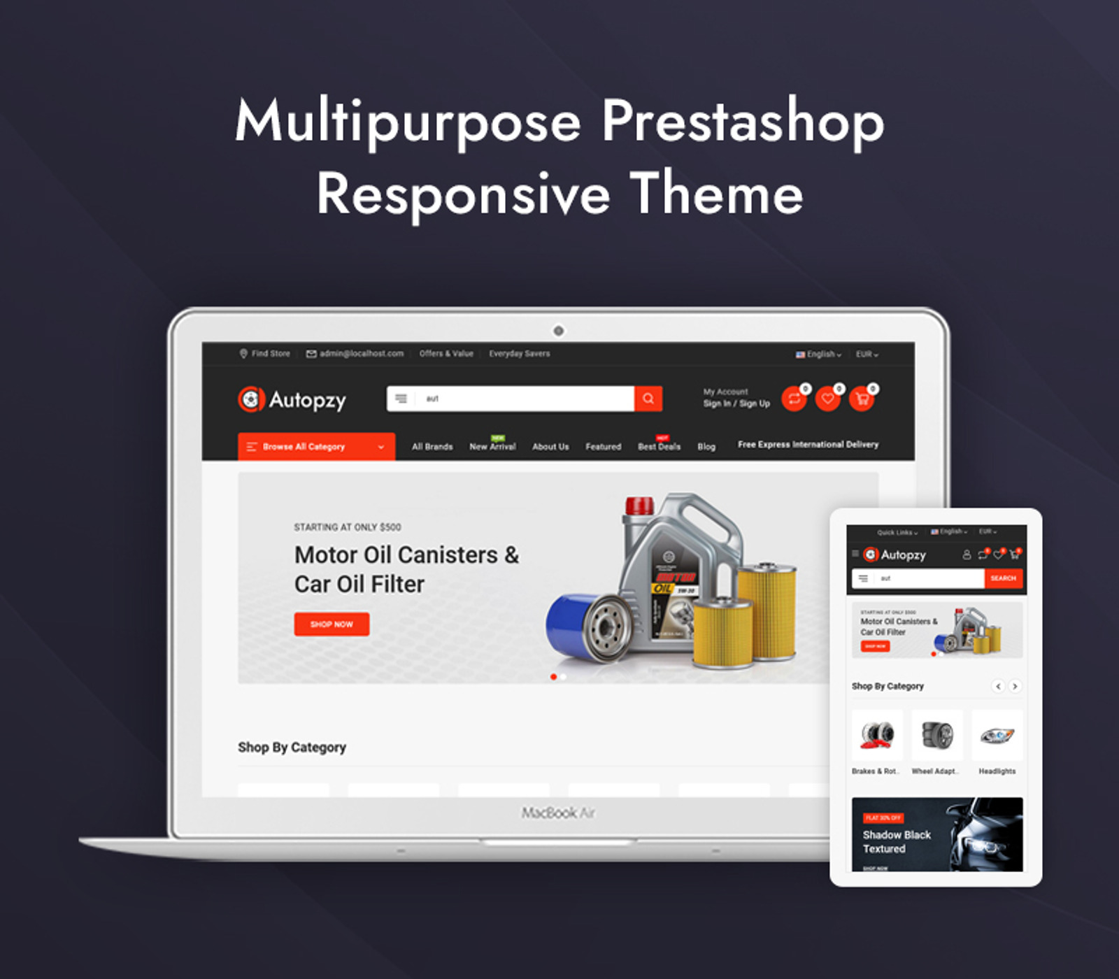 Autopzy - Mega Auto Parts Store Prestashop Responsive Theme