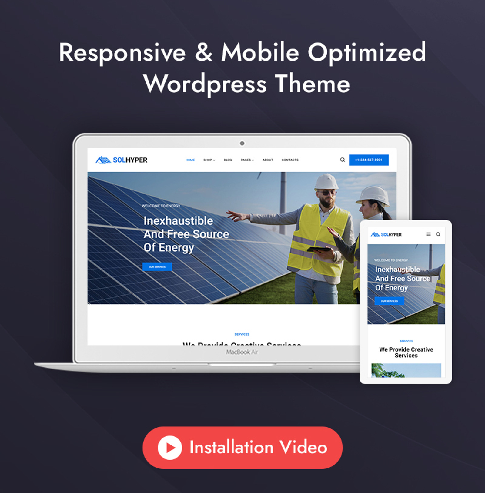 Solhyper - Solar Panel and Renewable Energy Elementor WordPress ...