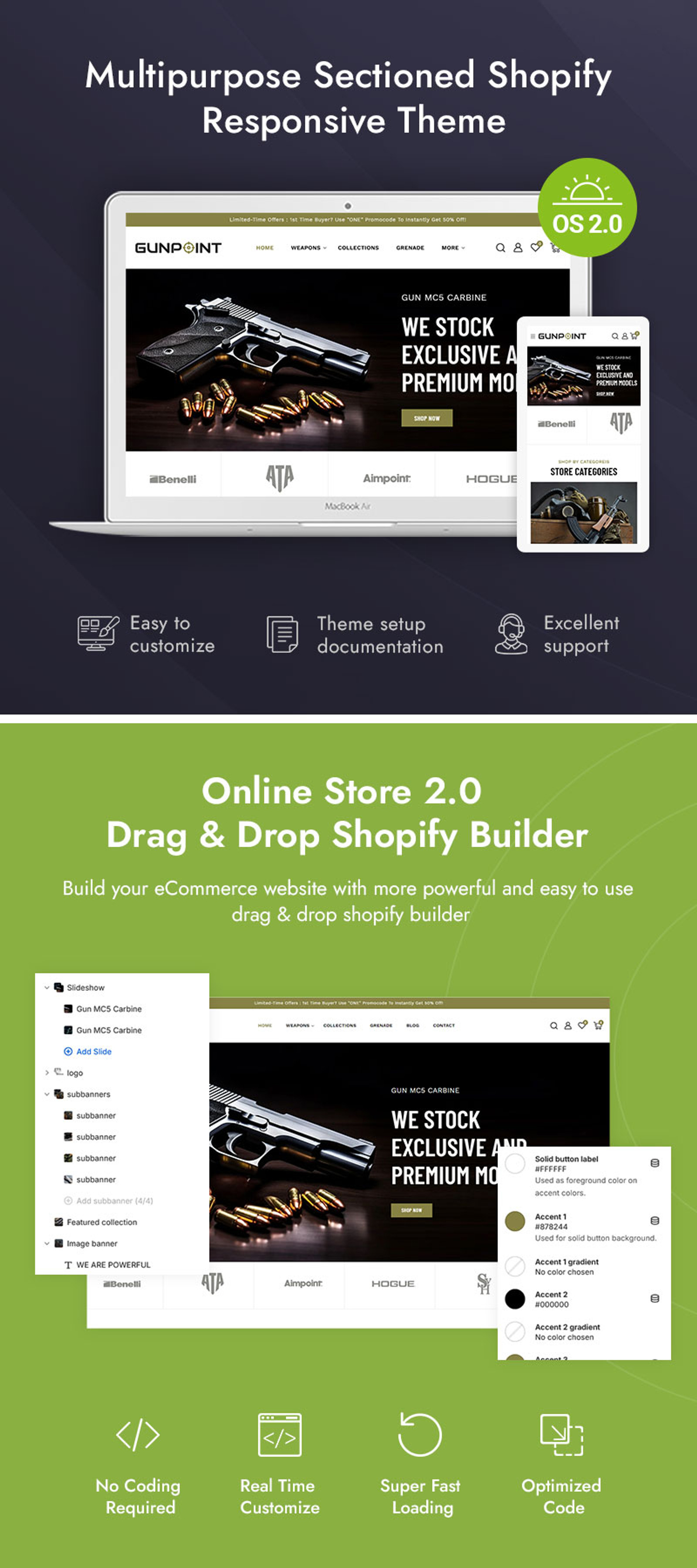 Gunpoint - Hunting, Guns and Weapon Store Shopify 2.0 Responsive Theme