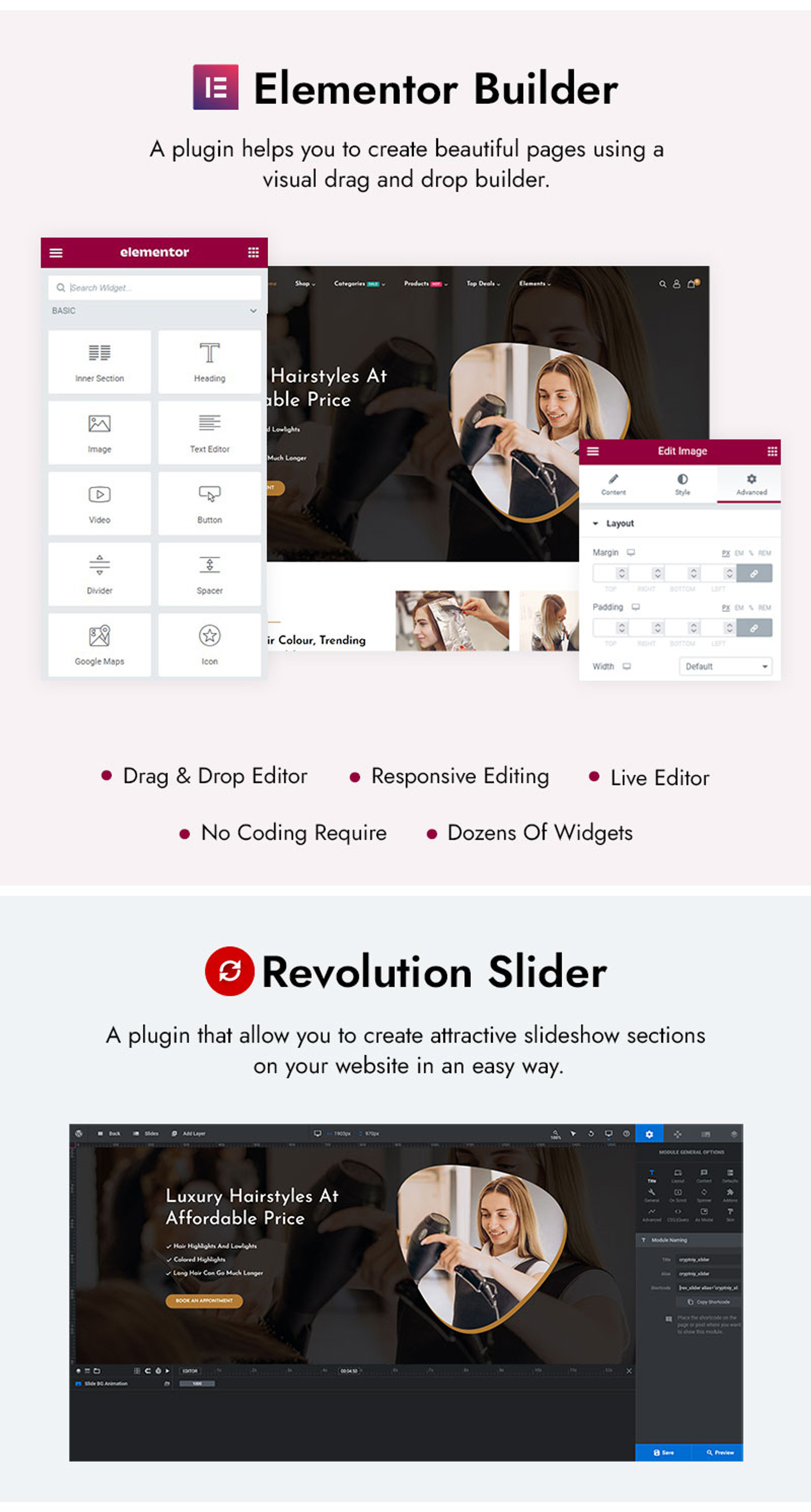 Haircule - Hairstyle, Salon and Weige Store Elementor WooCommerce ...