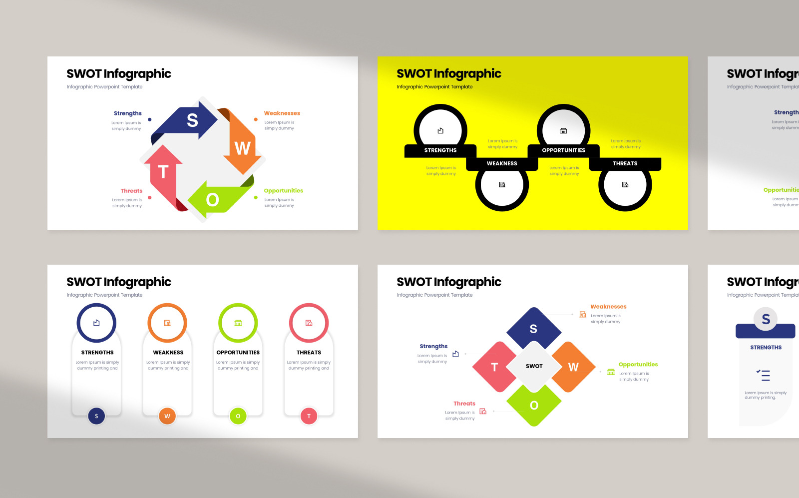 SWOT Business Infographic Presentation Template