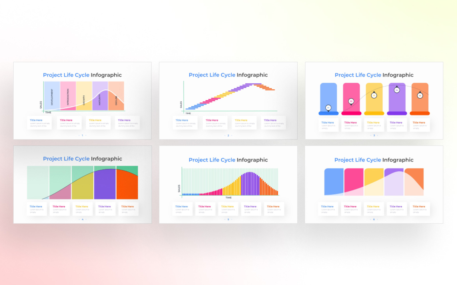 Project Life Cycle PowerPoint Infographic Template