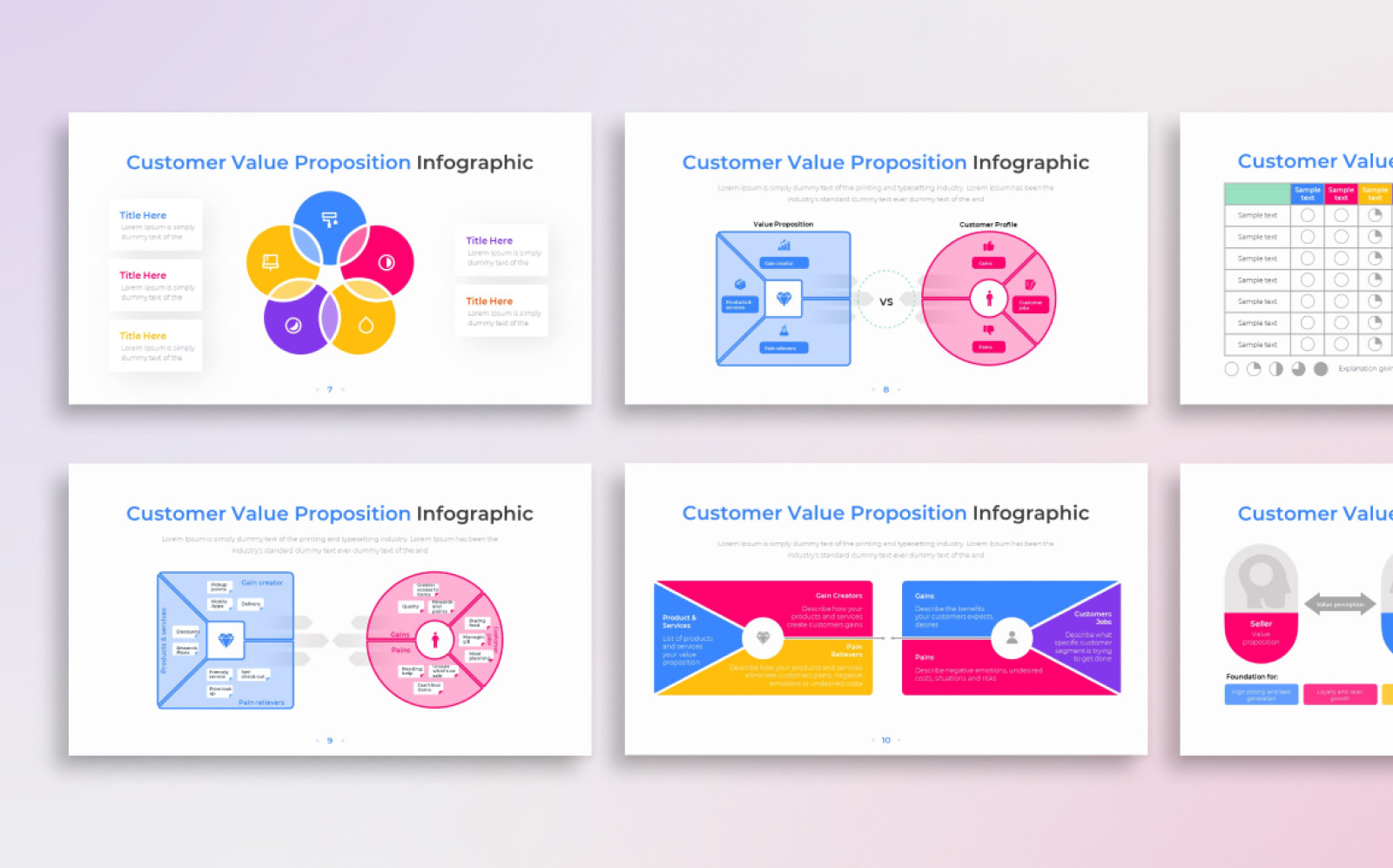 Customer Value PowerPoint Infographic Template