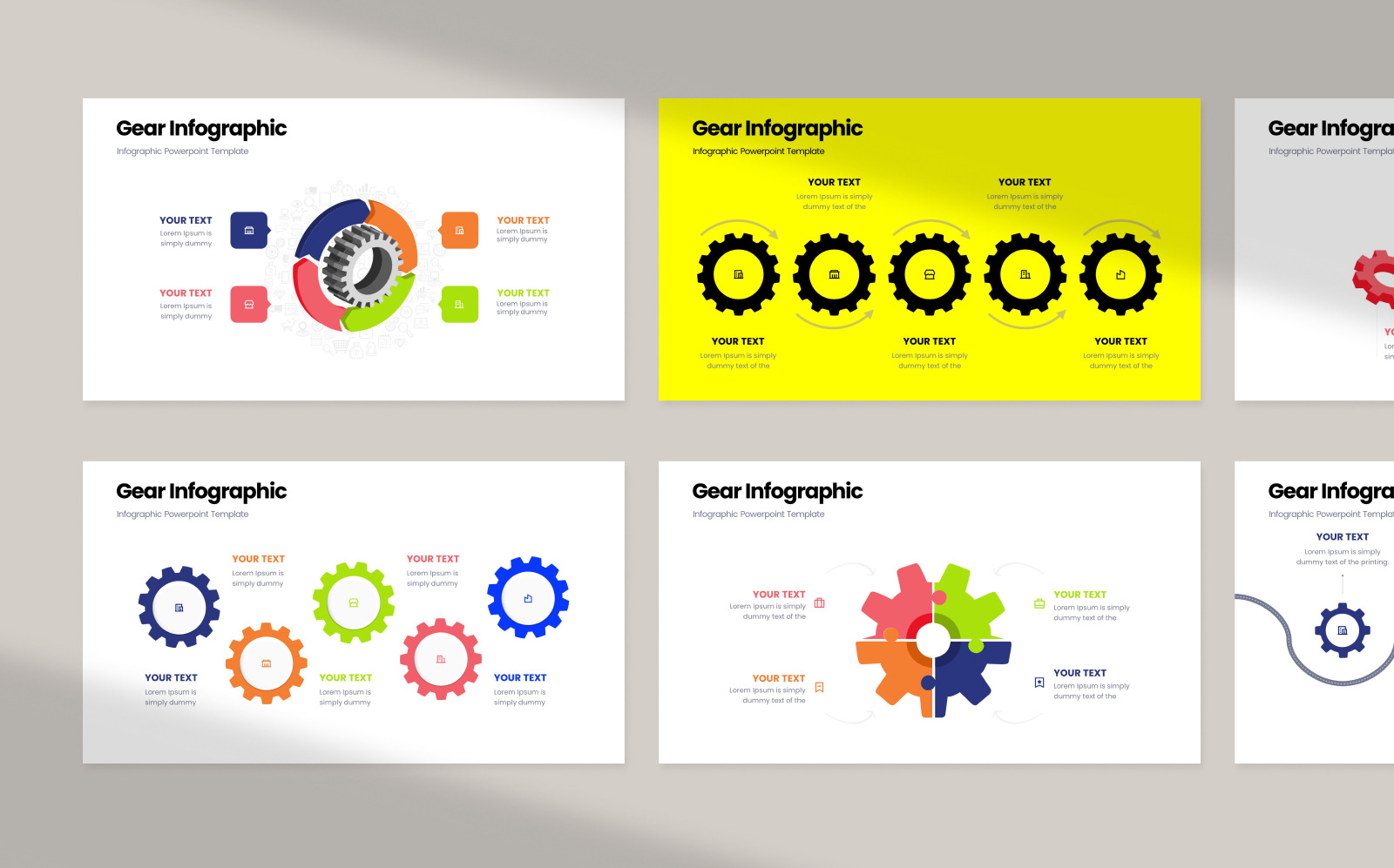 Gear Business Infographic Presentation Template