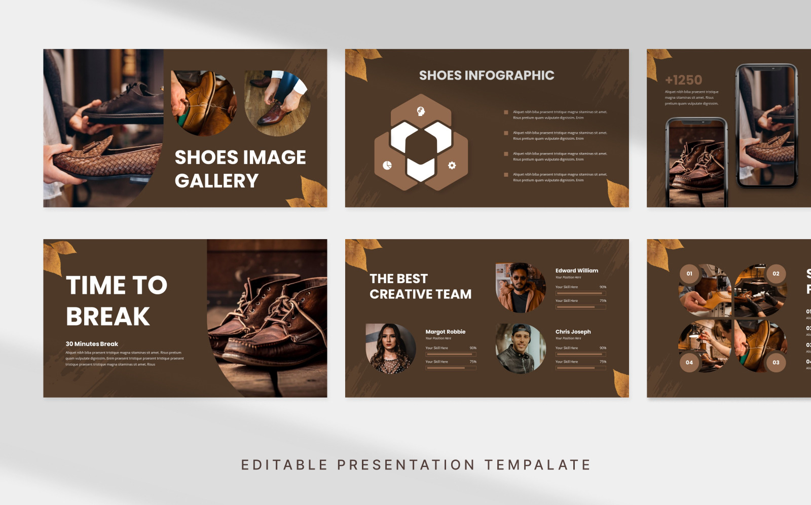 Shoes Factory PowerPoint Template #382773 - TemplateMonster