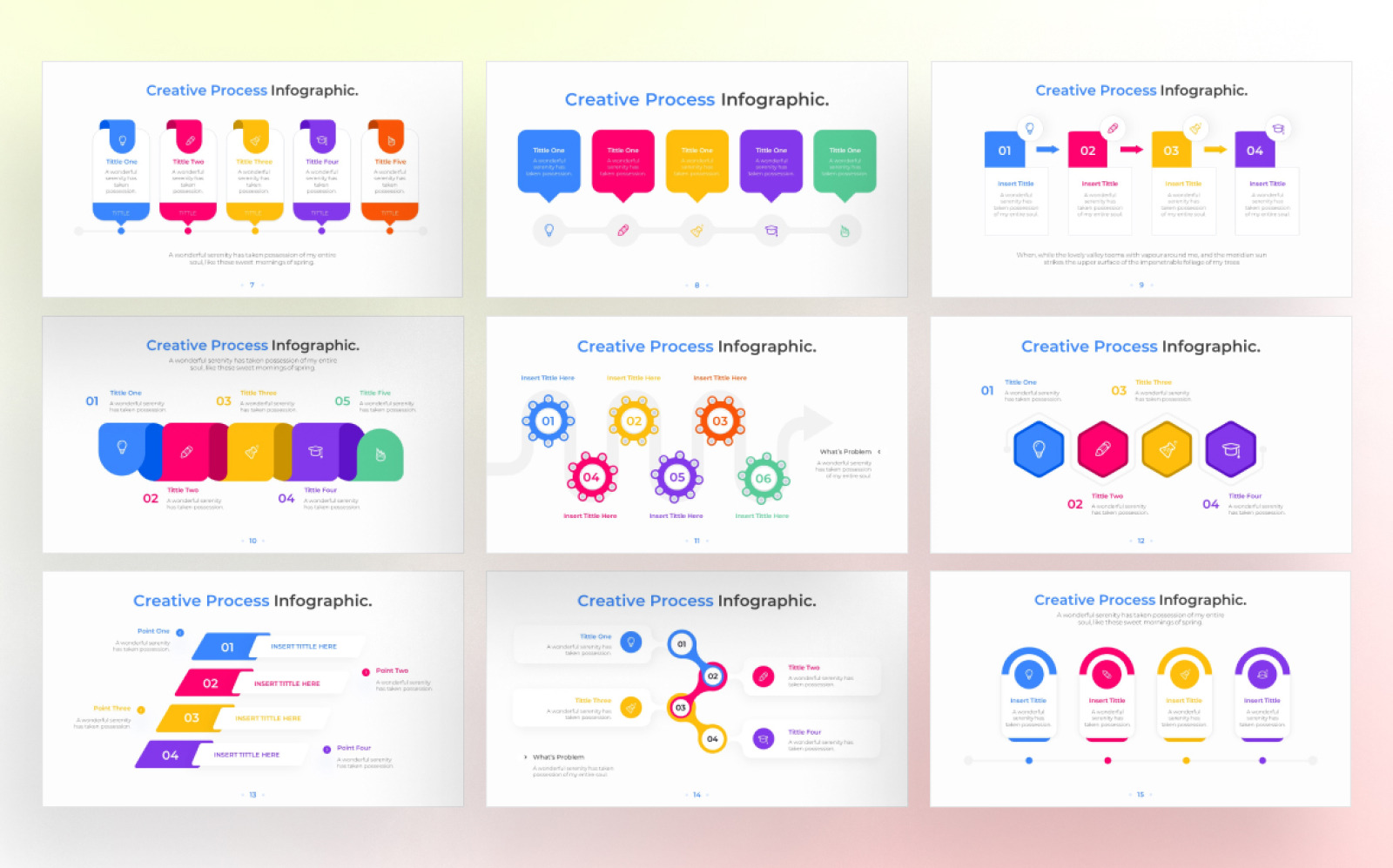 Creative Process PowerPoint Infographic Template