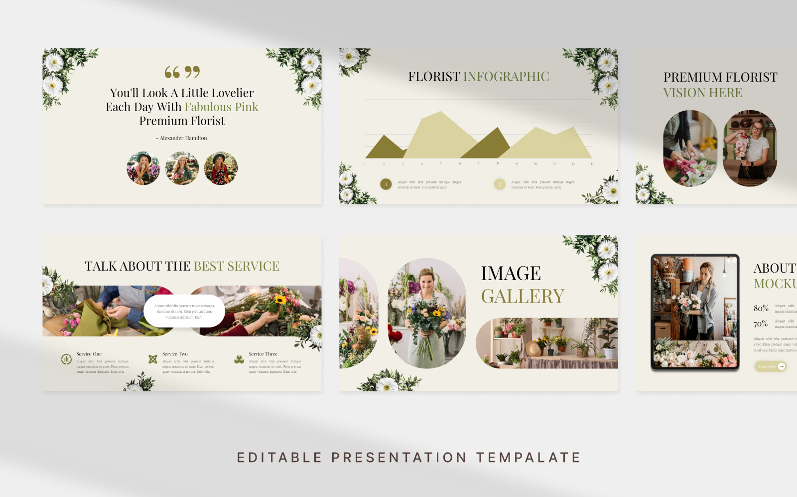 Premium Florist Presentation Template - TemplateMonster