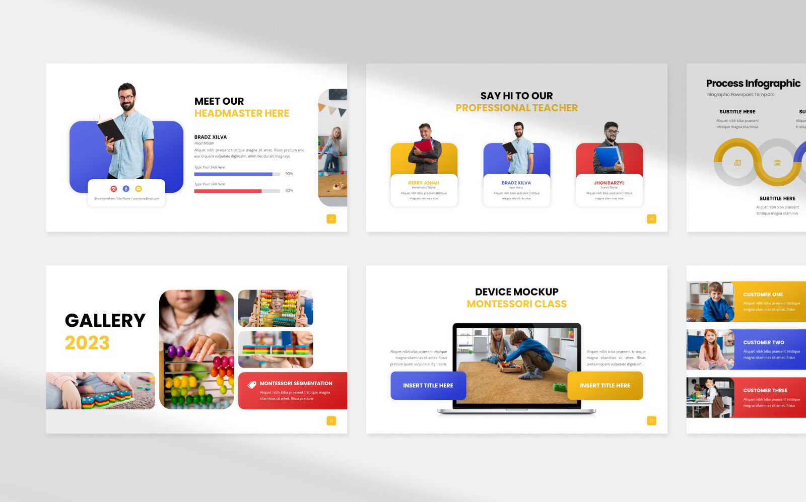 Professional Montessori Class Presentation Template