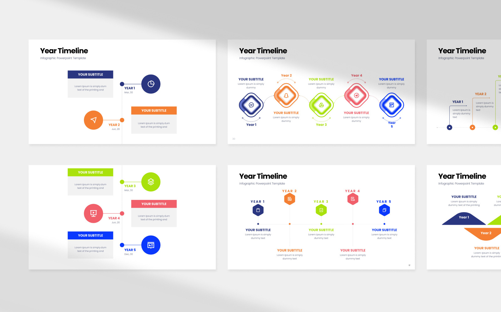 Year Timeline Infographic Presentation Template