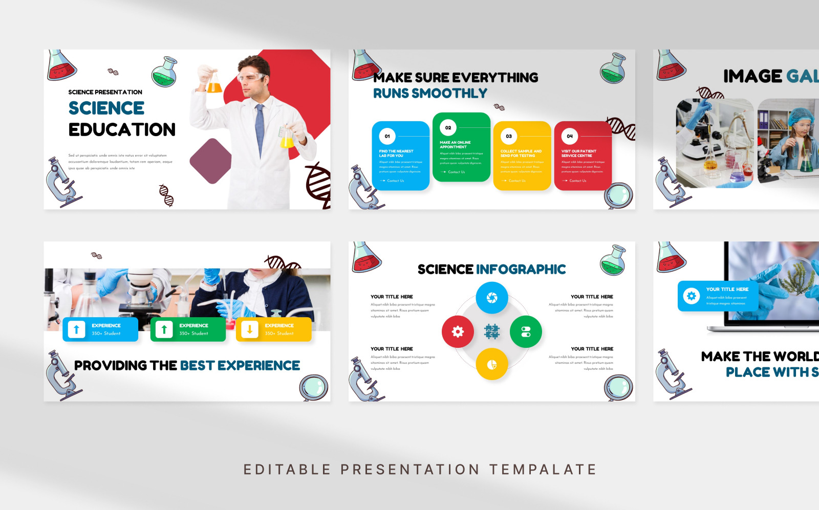 Science Education Presentation Template - TemplateMonster