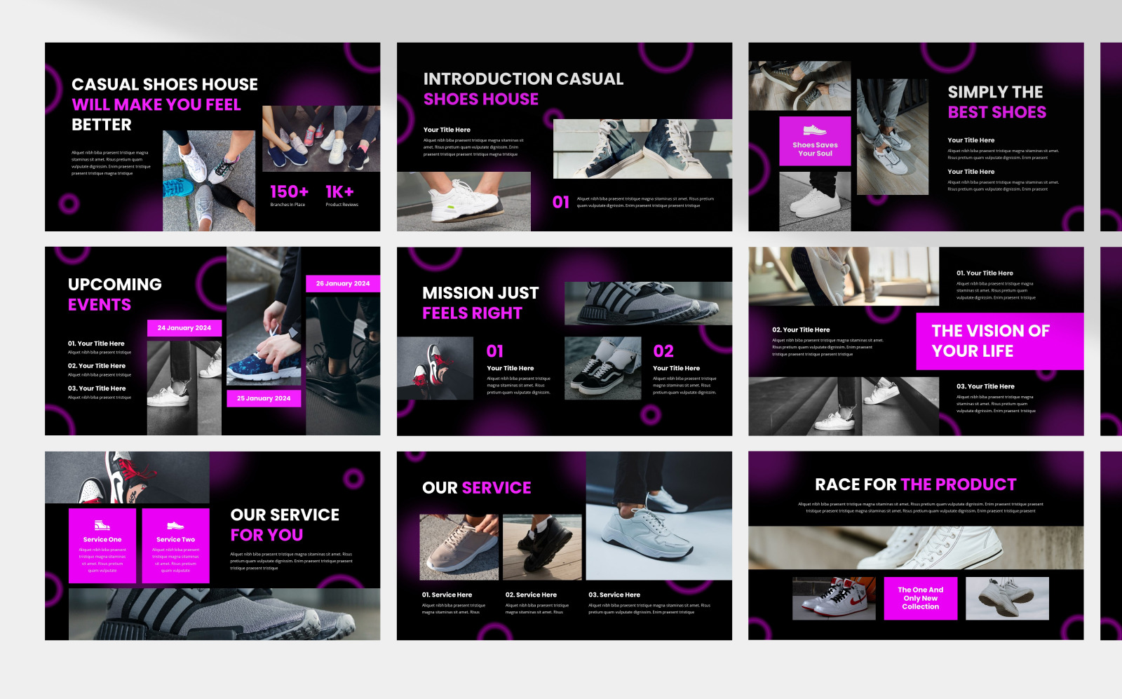 Casual Shoes Brand PowerPoint Template - TemplateMonster Casual Shoes Brand PowerPoint Template - TemplateMonster