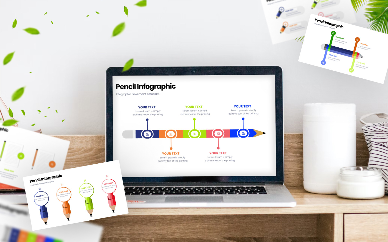 Pencil Business Infographic Presentation Template