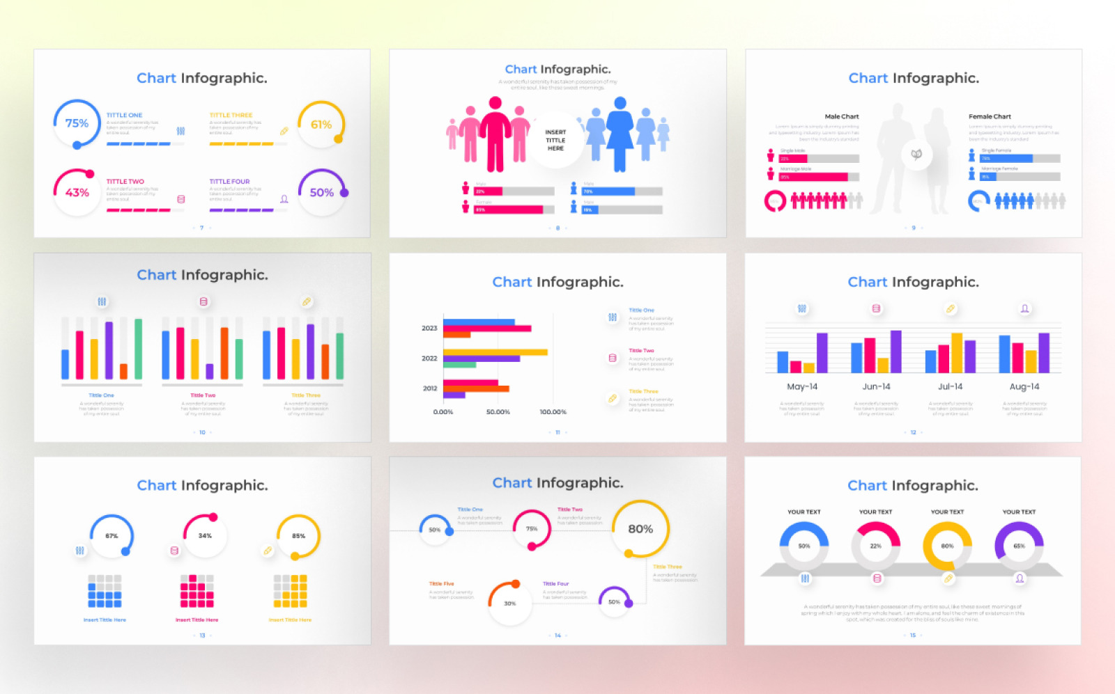 Chart PowerPoint Infographic Template - TemplateMonster