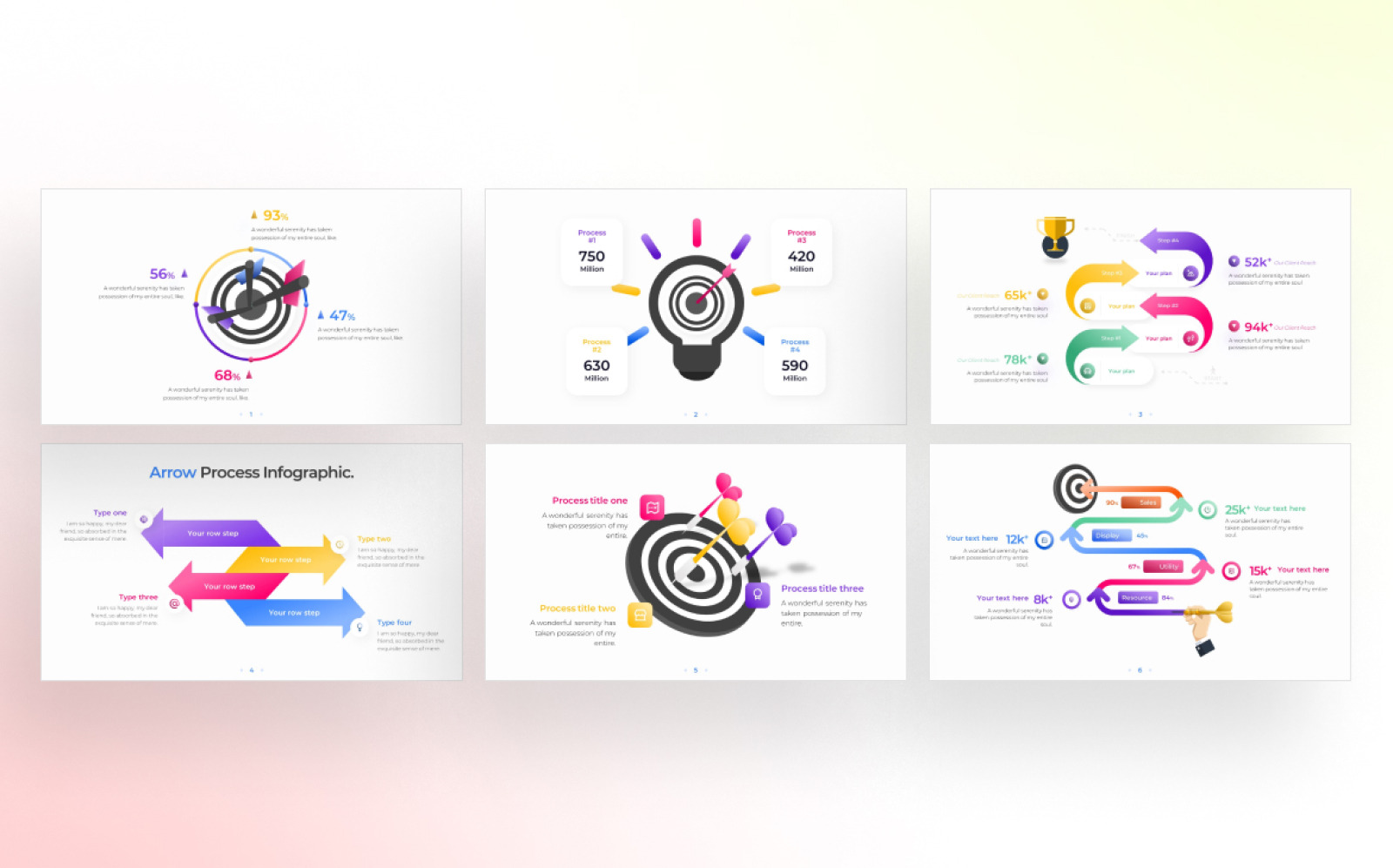 Arrow Process PowerPoint Infographic Template