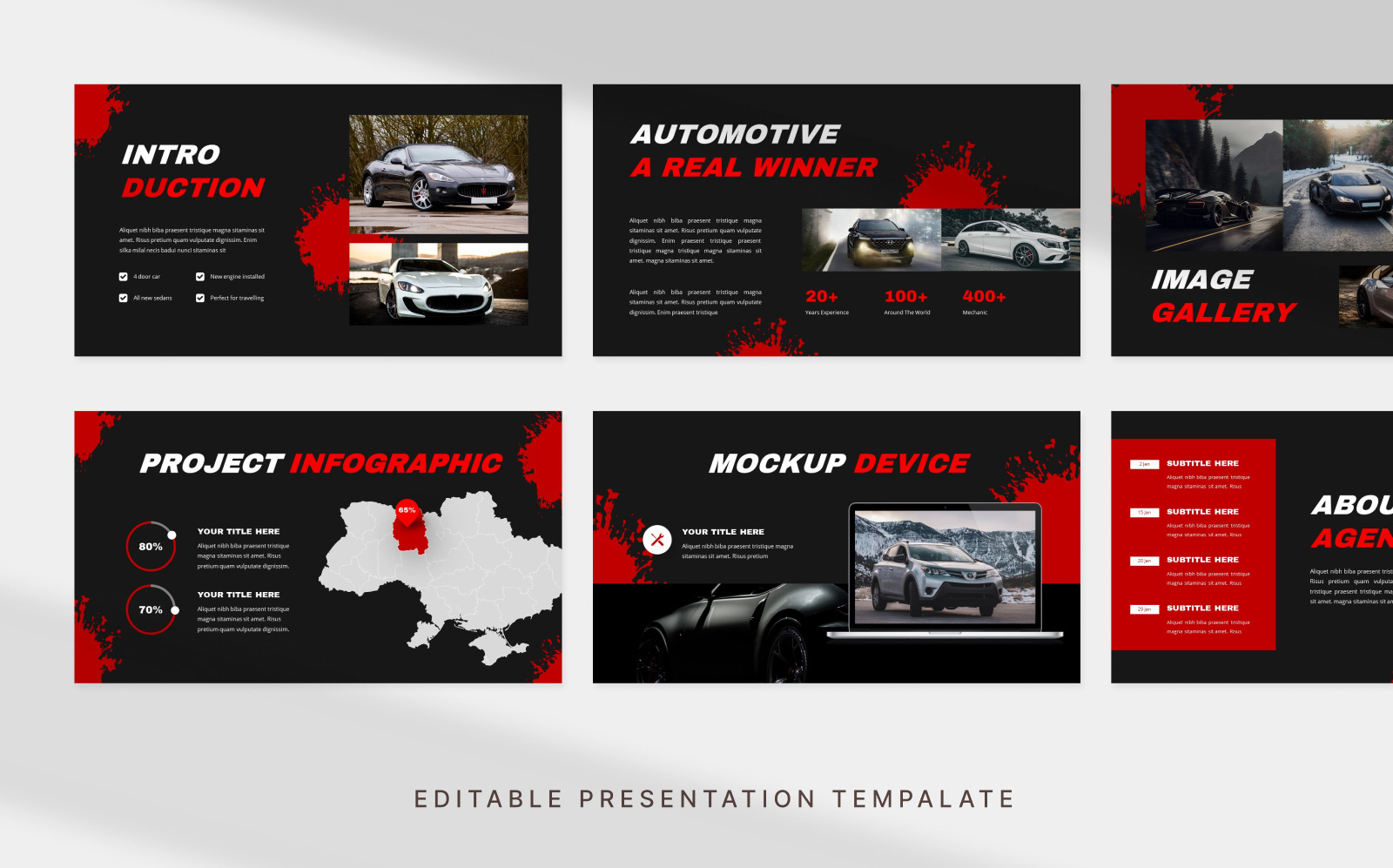 Automotive Presentation Template #364486 - TemplateMonster