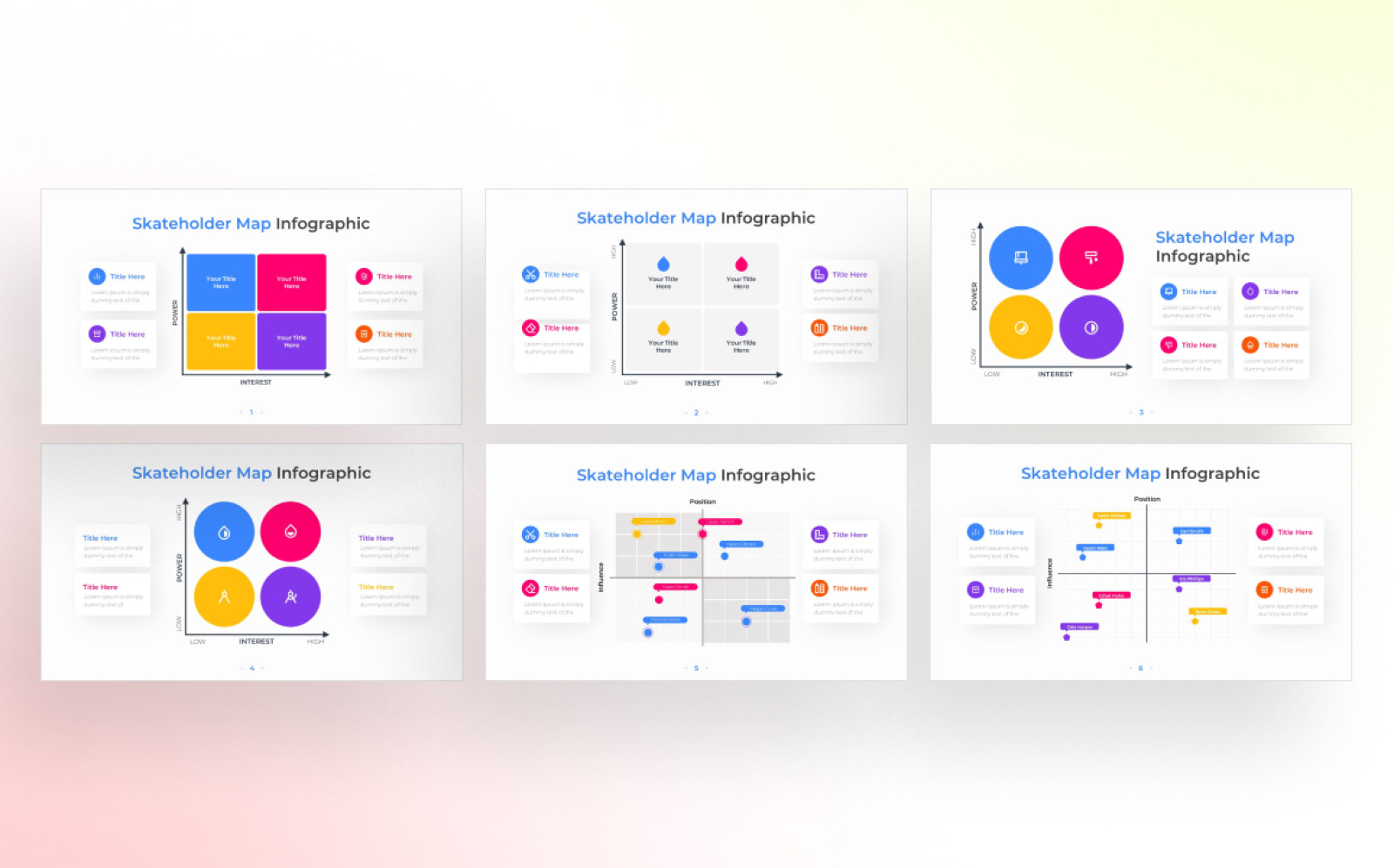 Stakeholder Map PowerPoint Infographic Template