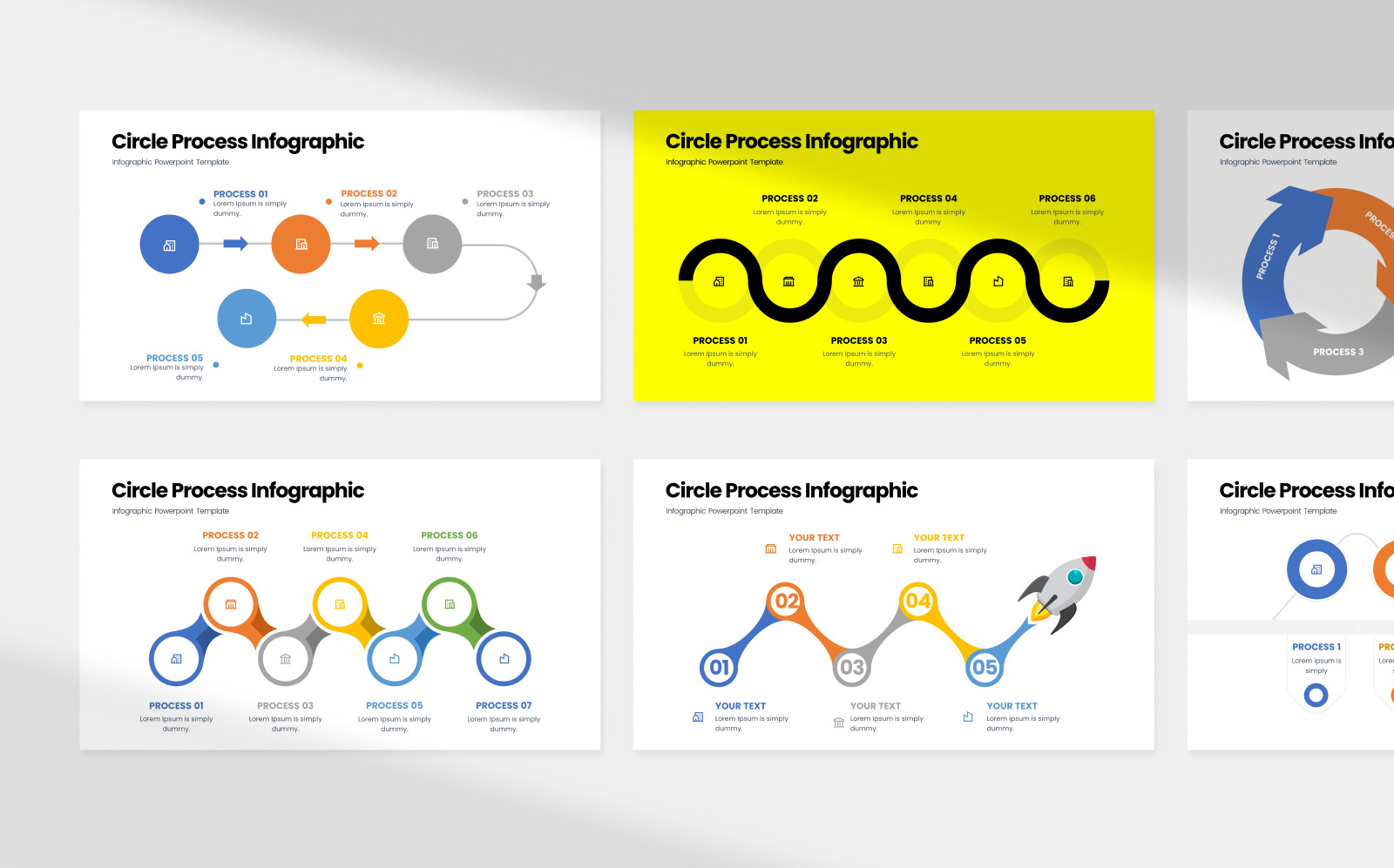 Circle Process Infographic Presentation Template