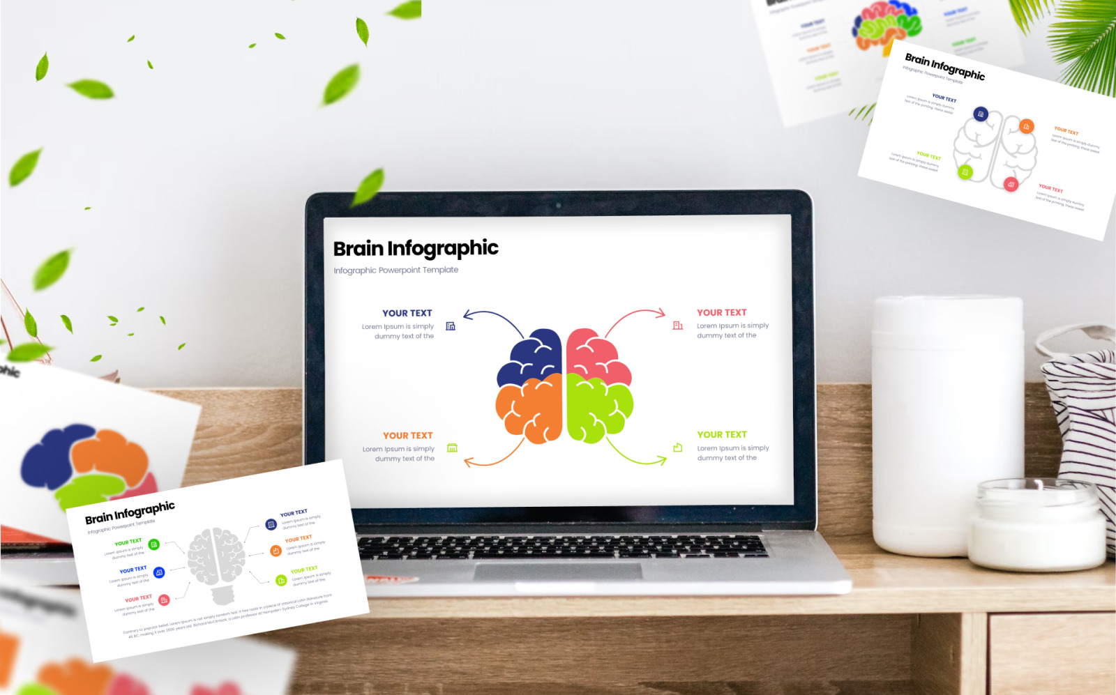 Brain Business Infographic Presentation Template