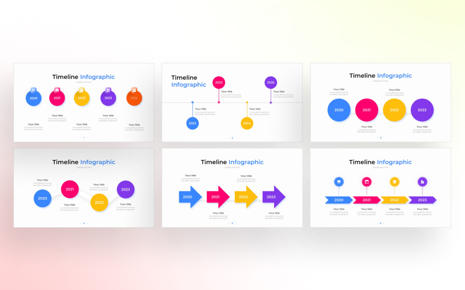 Year Timeline PowerPoint Infographic Template