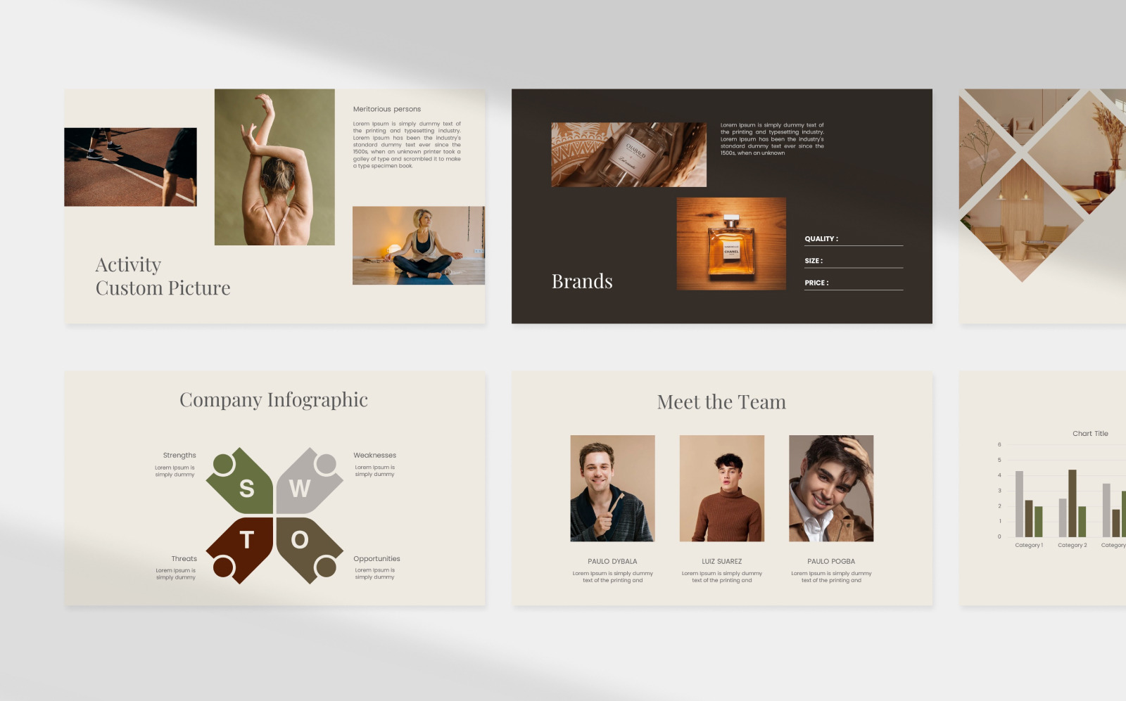 Aesthetic Infographic Presentation Template - TemplateMonster