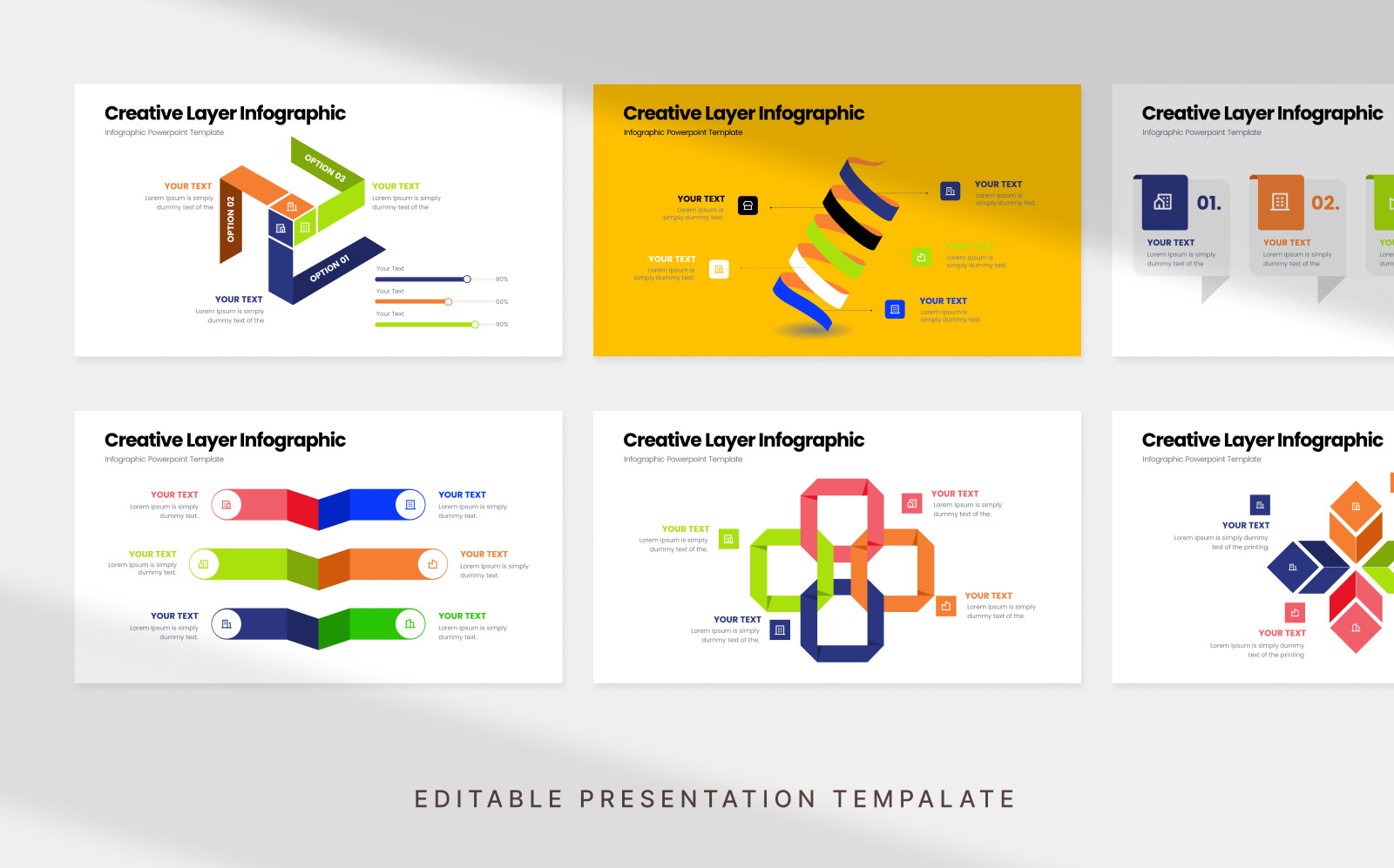 Creative Layer Infographic Presentation Template