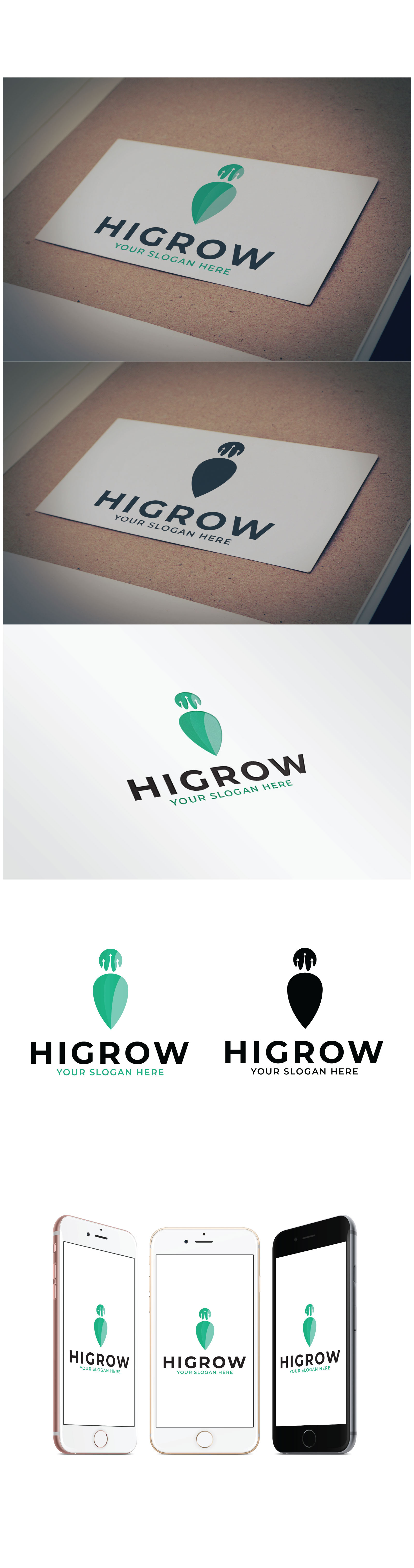 Hi Growth And Development Logo- Adobe Illustrator File- Fully Vector