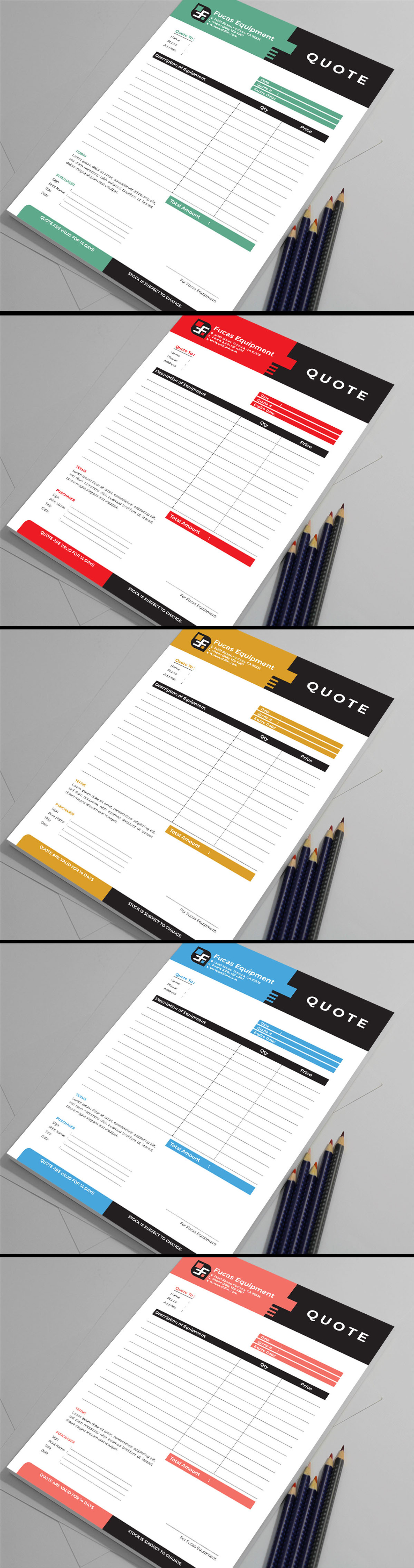 Quote Template Design 5 Color #280457 - TemplateMonster