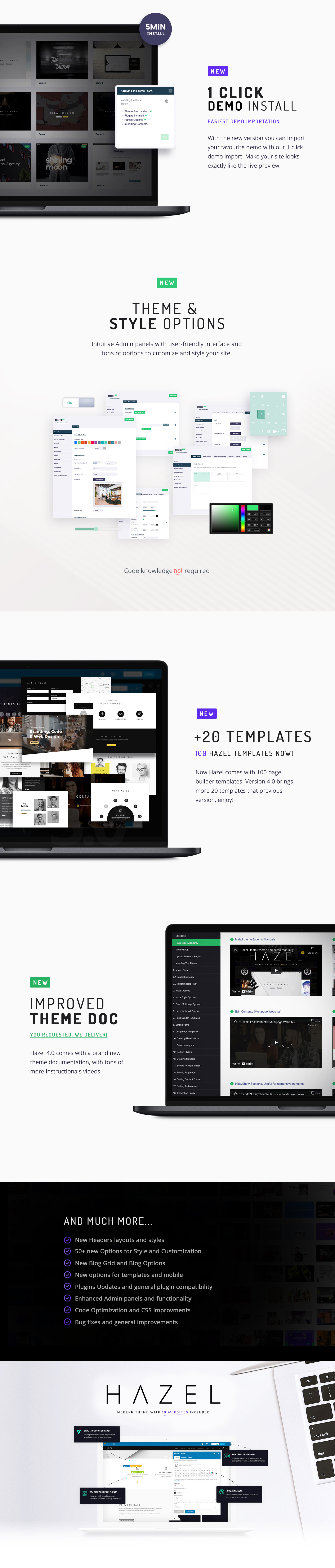 Hazel - Clean Minimalist Multi-Purpose WordPress Theme