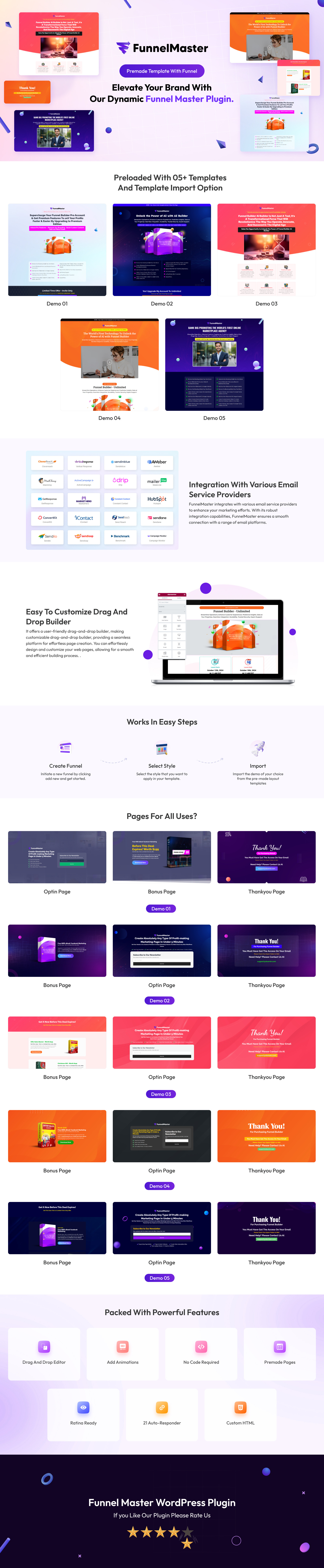 Funnel Master - Sales Funnel Builder Elementor WordPress Plugin