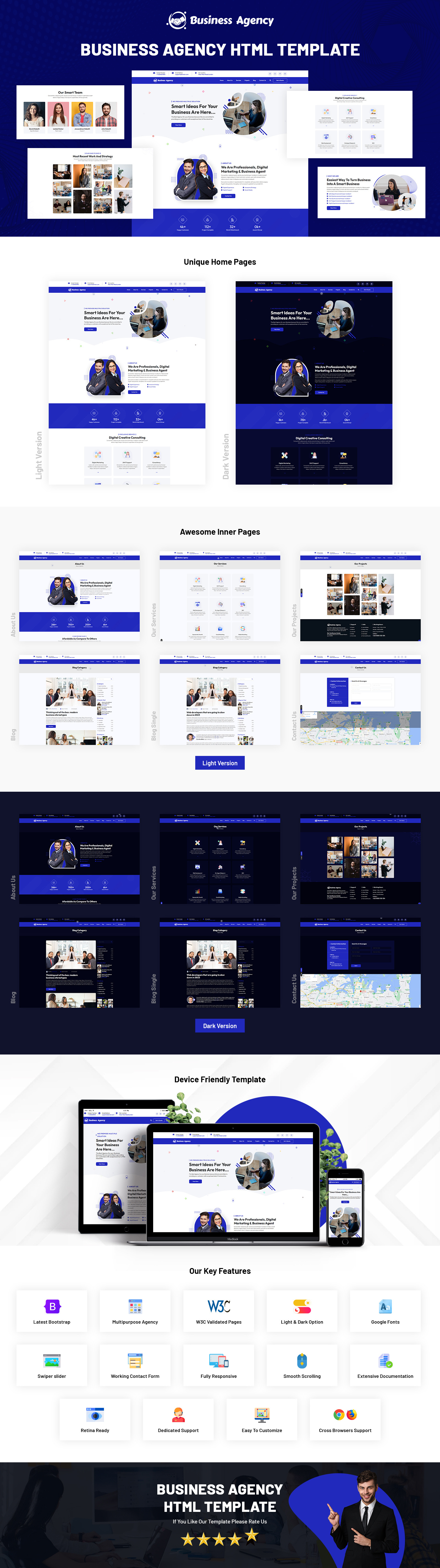 Business Agency Responsive HTML Template - TemplateMonster