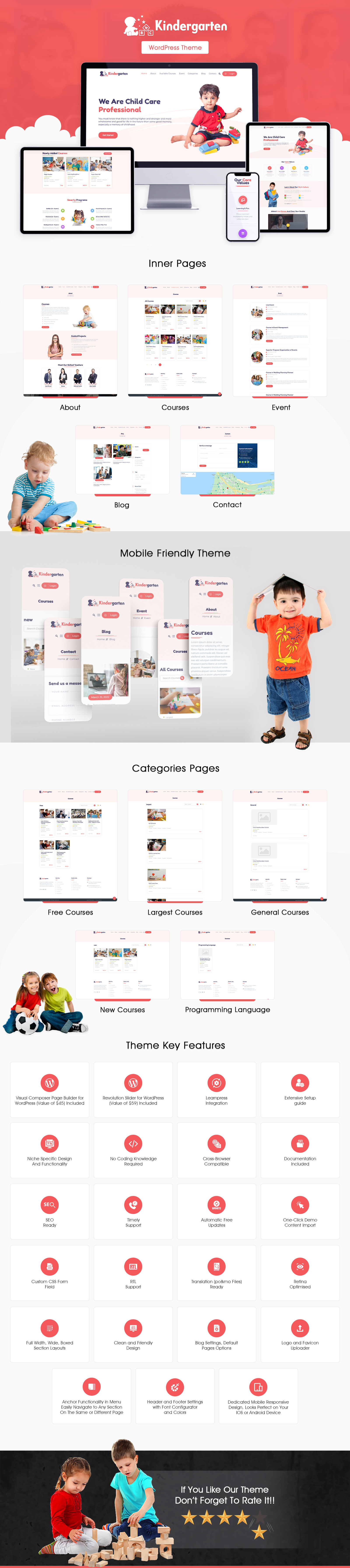 Kindergarten & Play School WordPress Theme