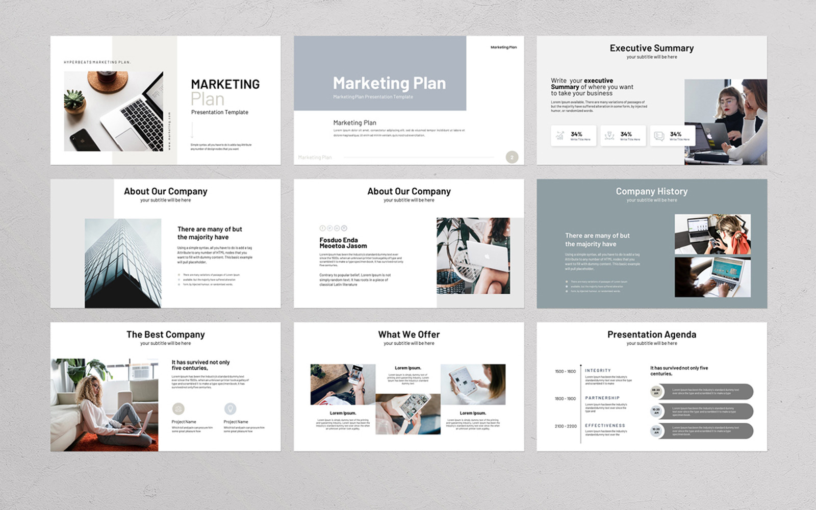 Marketing Plan Layout Template #342462 - TemplateMonster