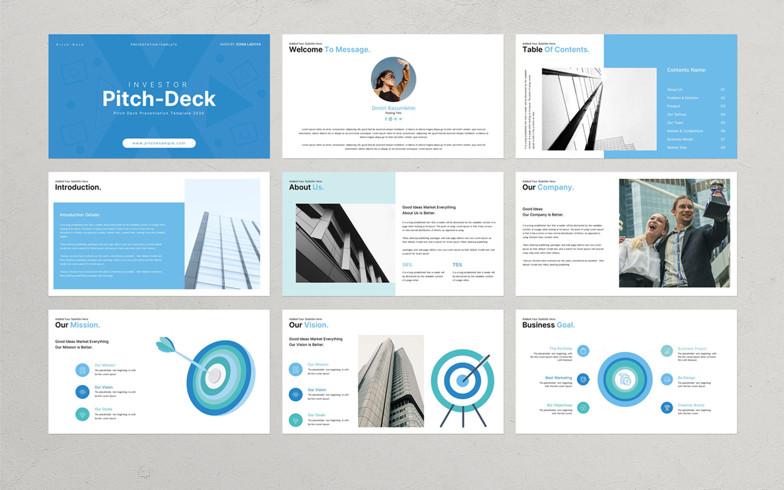 Investor Pitch Deck Presentation Template - TemplateMonster