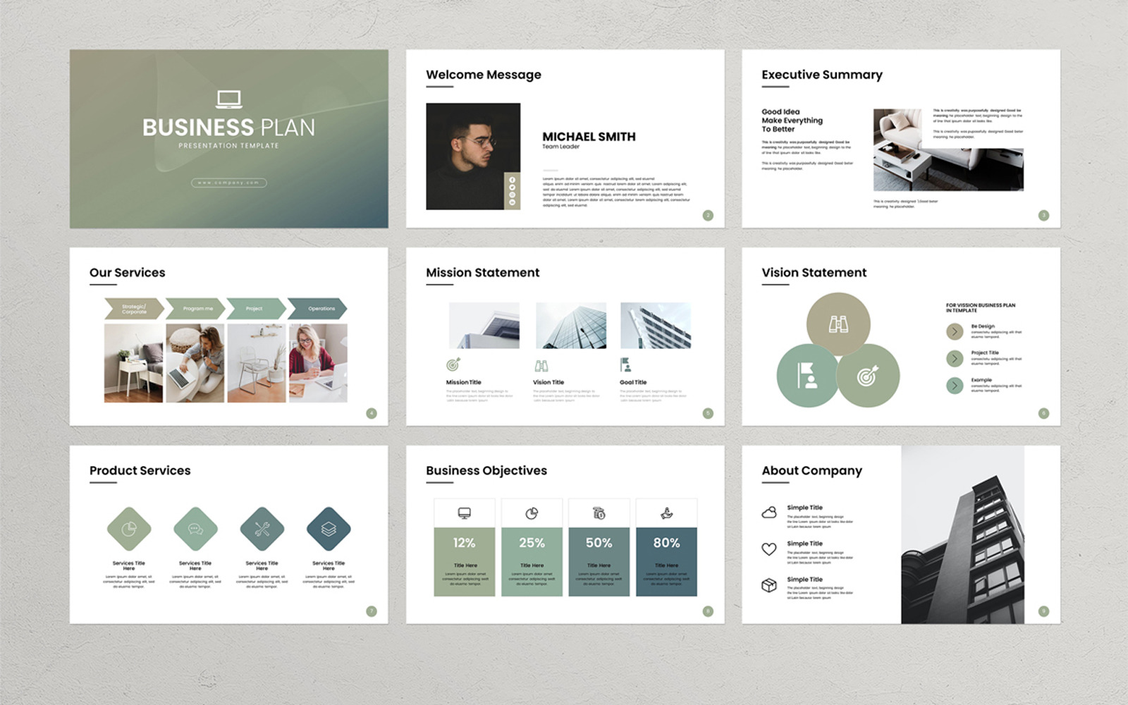 Business Plan Layouts Template #340630 - TemplateMonster