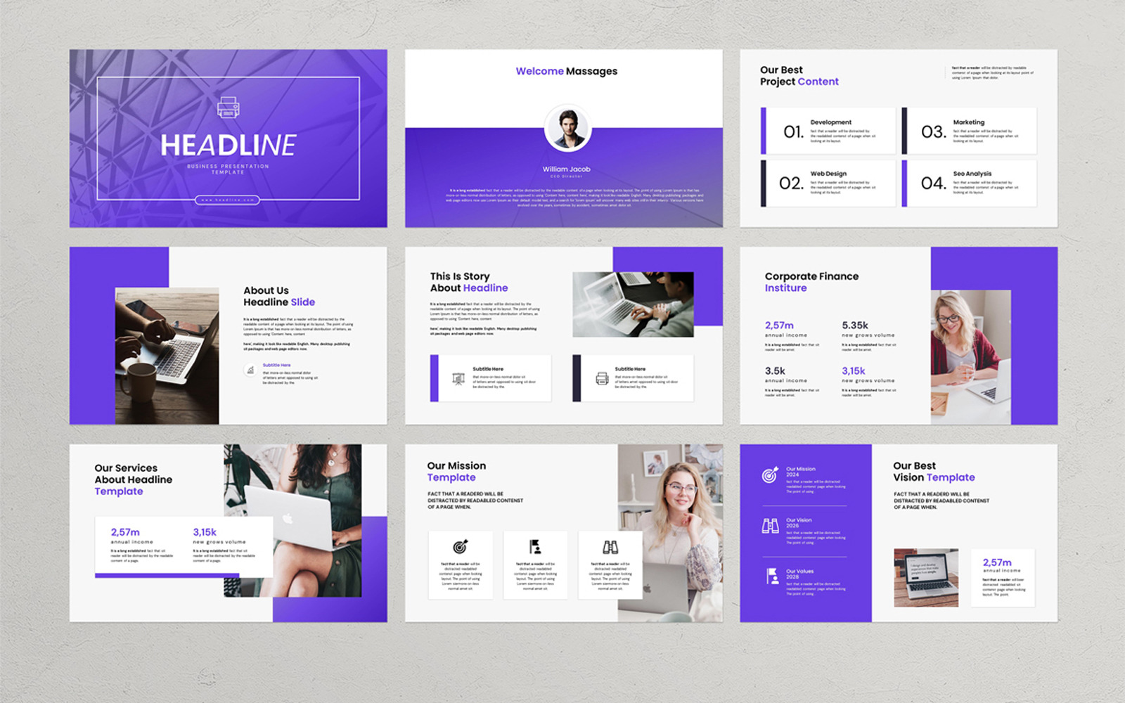 Plantilla de presentación de PowerPoint de título