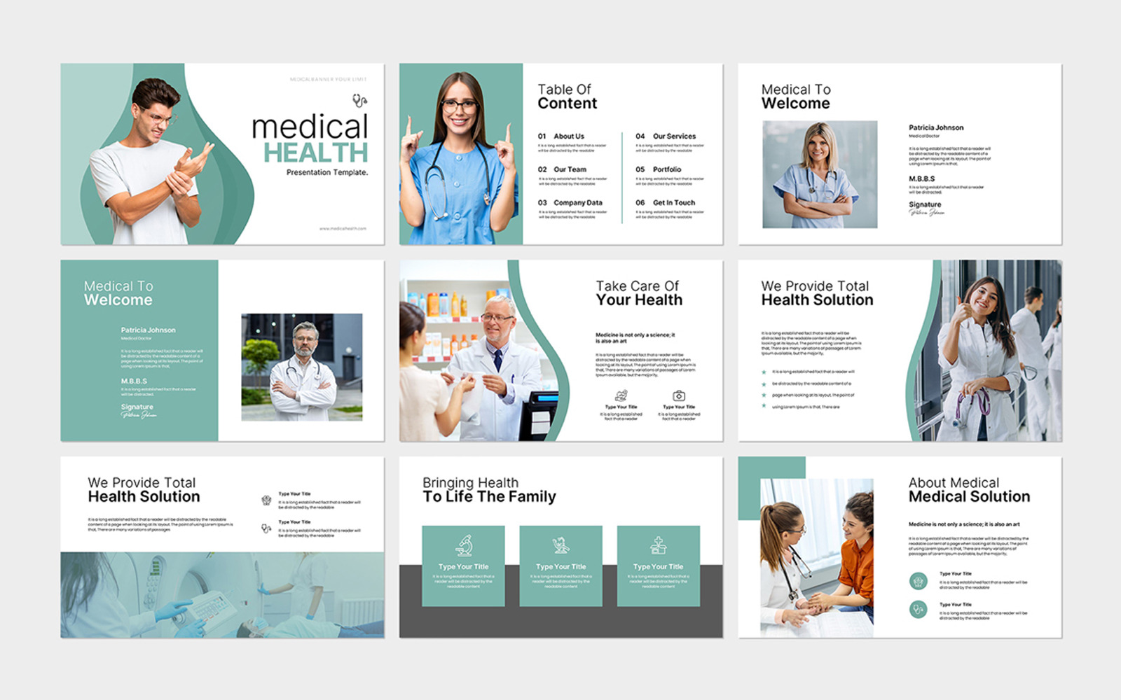 Medical Health Presentation Template - TemplateMonster