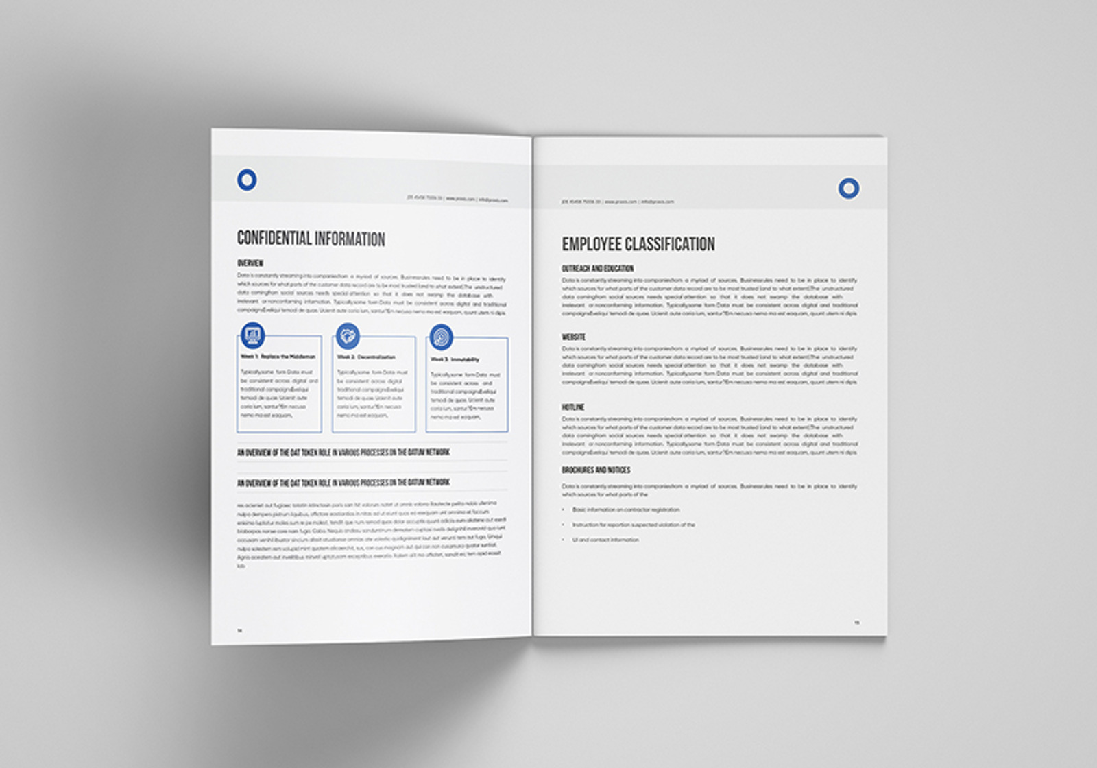 HR / Employee Handbook Template #309284 - TemplateMonster