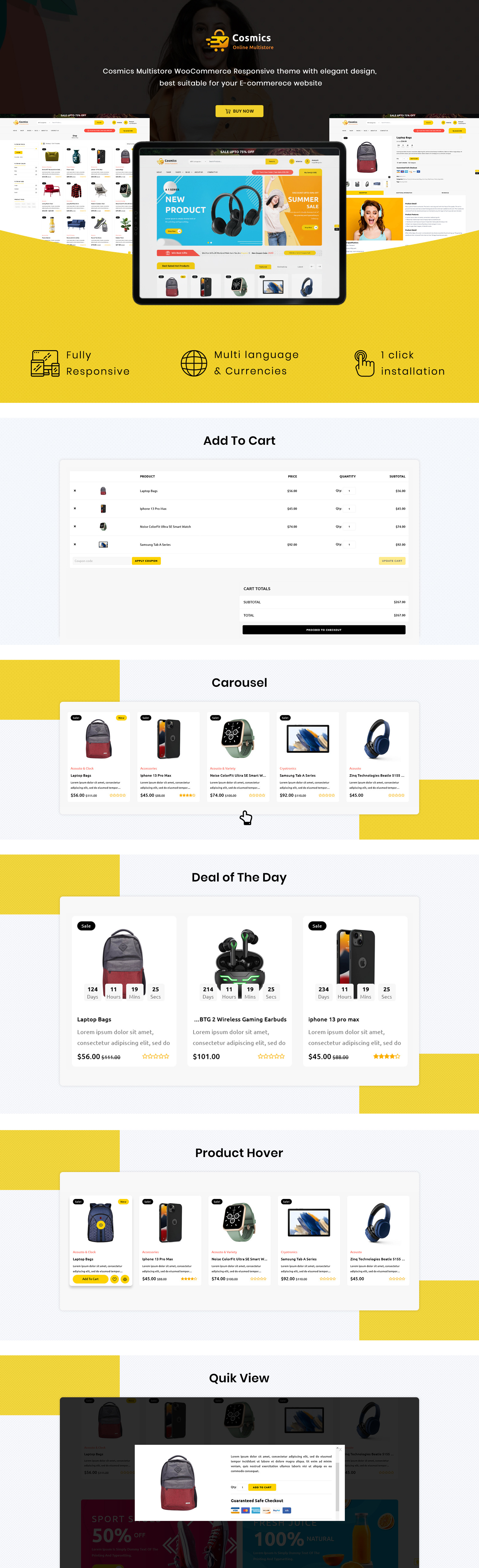 Cosmics - Multipurpose Premium Electronic WooCommerce Store
