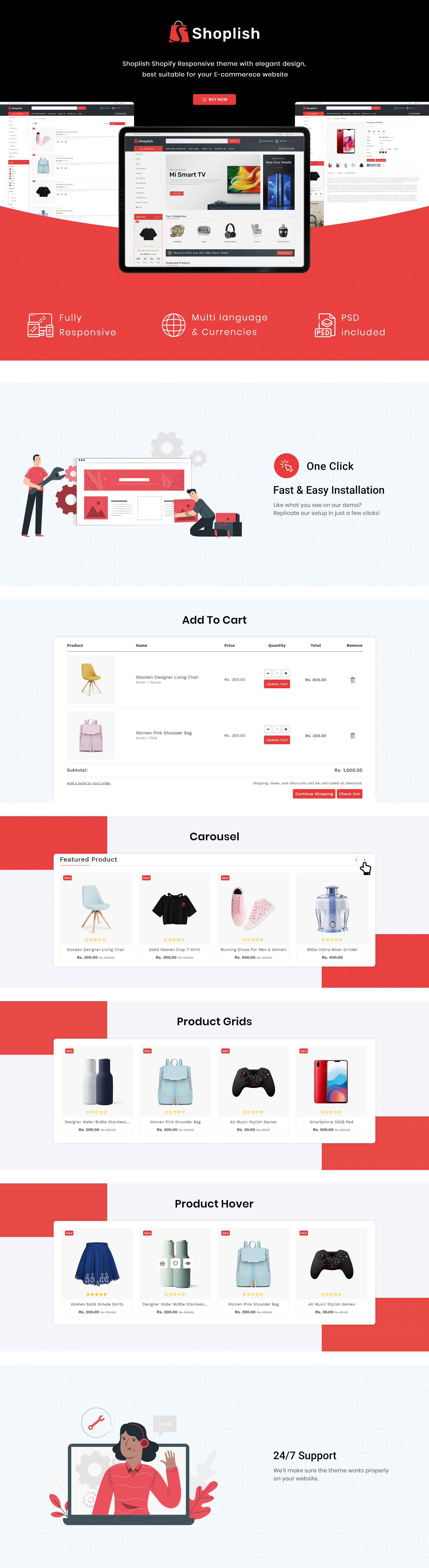 Shoplish - Multipurpose Supermarket Shopify Theme